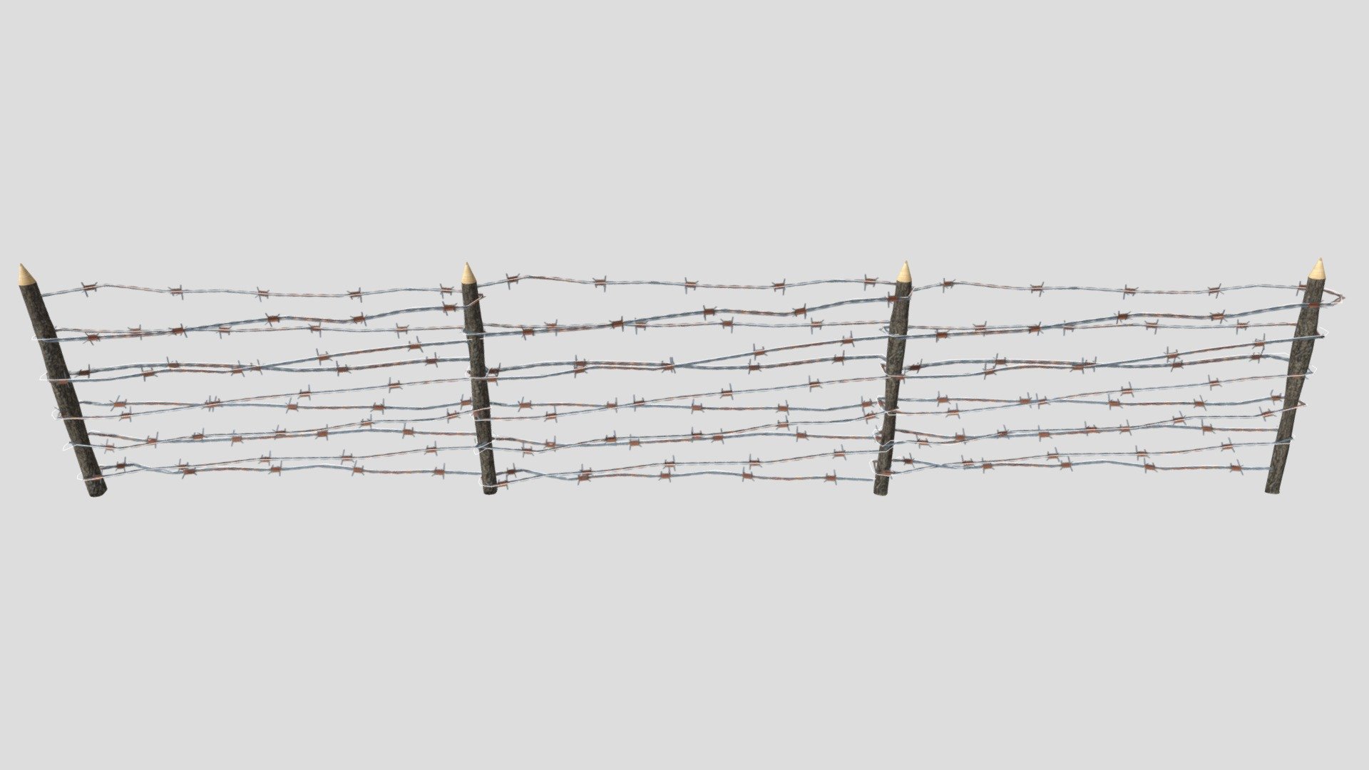 Lowpoly Barb Wire Obstacle 7 - Buy Royalty Free 3D model by ...