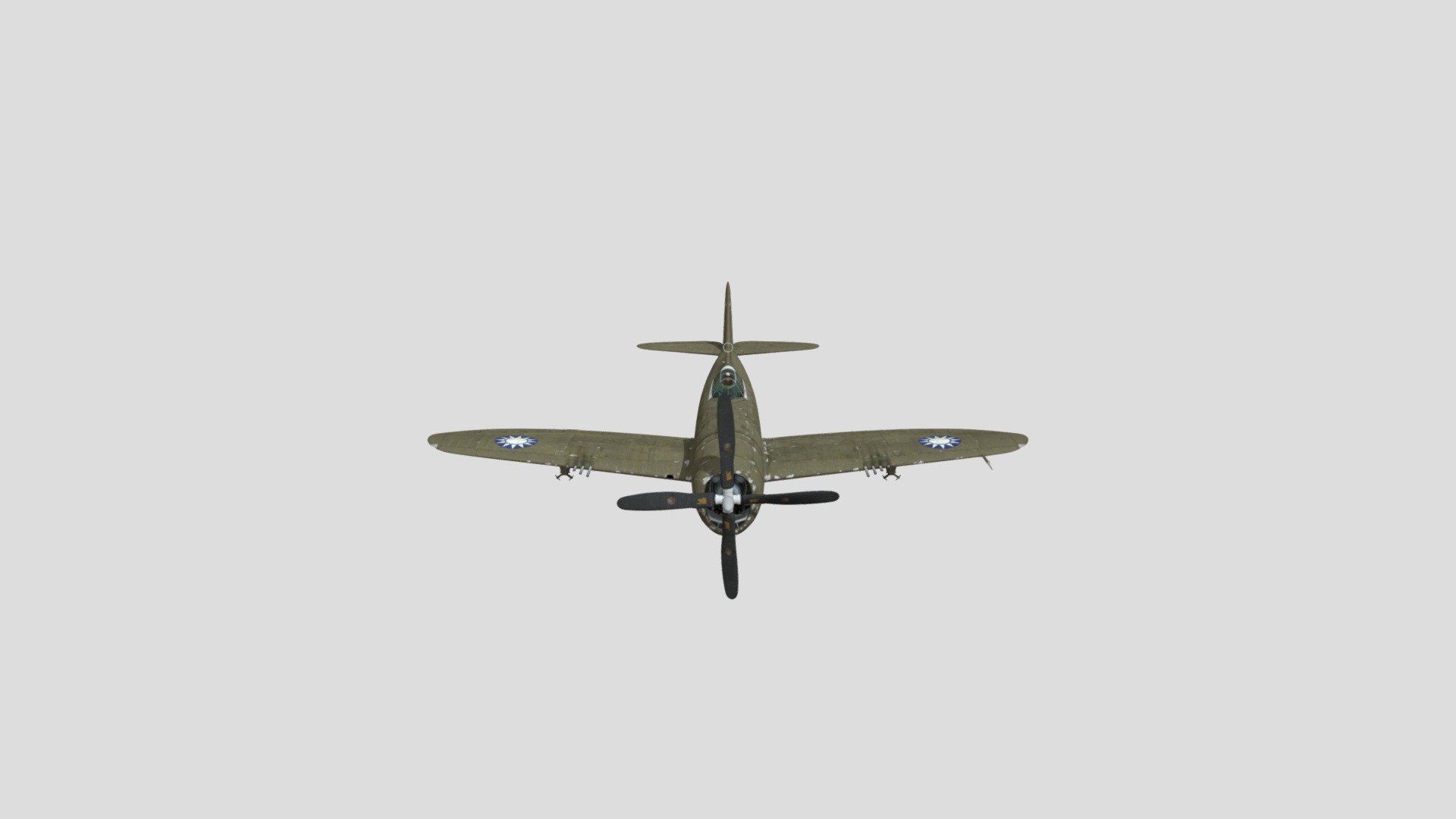 Taiwan P-47D-23-RA Thunderbolt (War Thunder) - Download Free 3D model ...