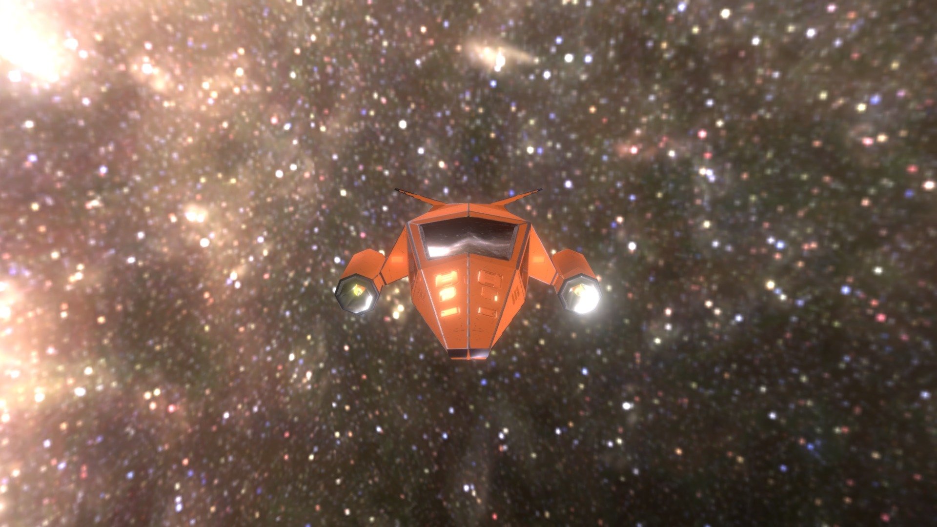 Orange SpaceTug - Download Free 3D model by LDoo (@Larry.Du) [1bbc5f0 ...