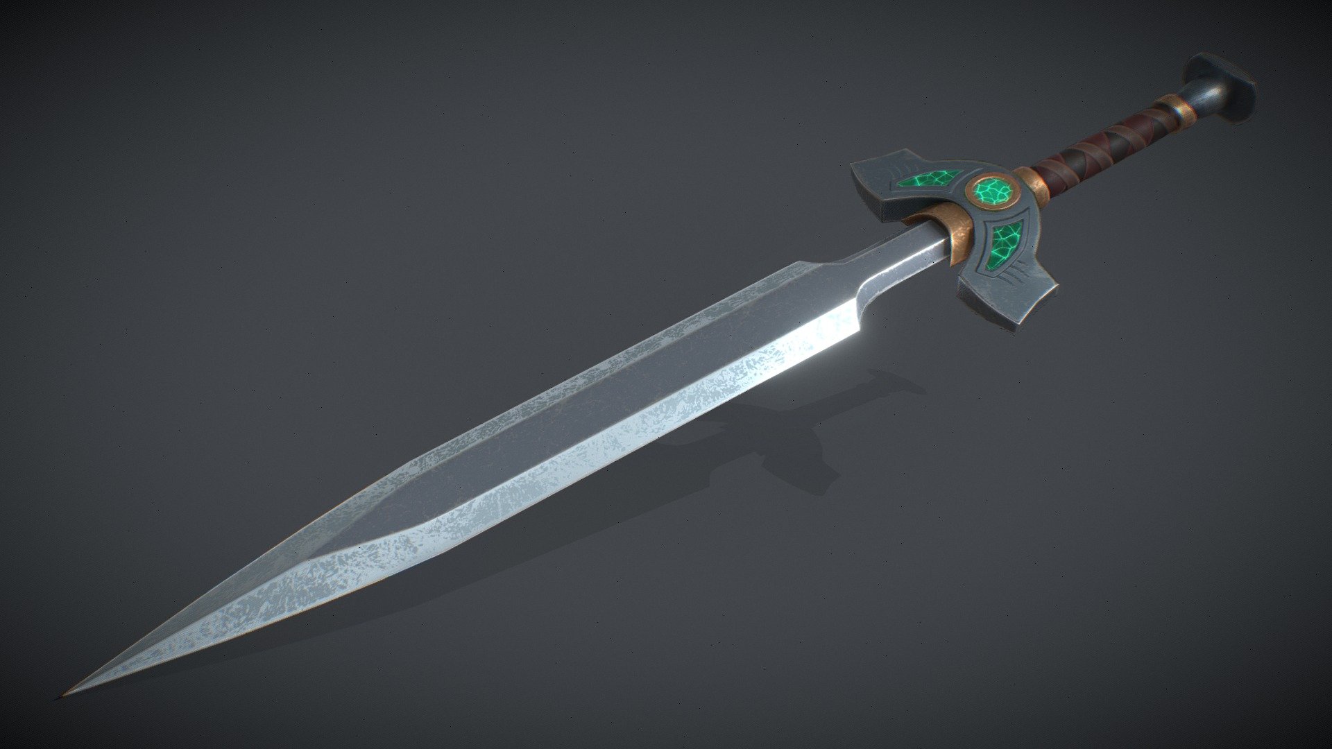 Fantasy Broadsword 2 - 3D model by Sir Erdees (@sirerdees) [1bbcc0c] - Sketchfab