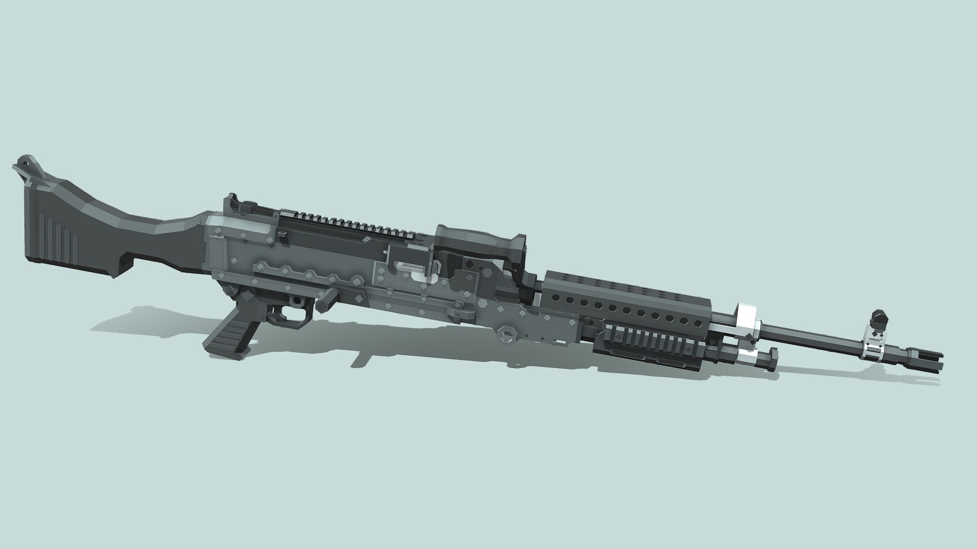 FN M240L - 3D model by 草泥马小逼崽子 (@fuccg) [1bbdc64] - Sketchfab