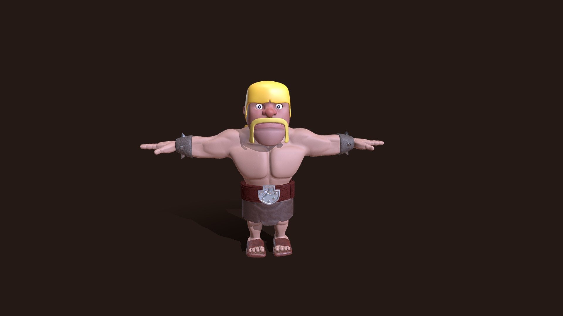 Barbarian Game Ready Model - 3D model by MihaiCGI (@vargamihaly1986 ...