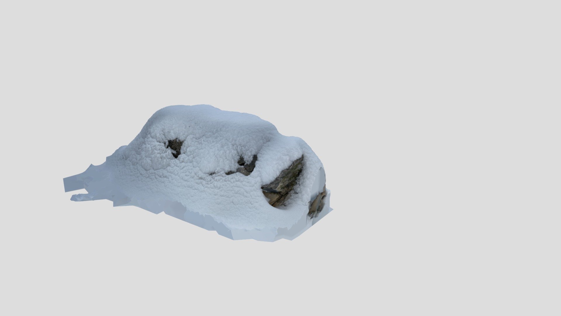 Rock in the snow - Download Free 3D model by conflig [1bbfe6e] - Sketchfab