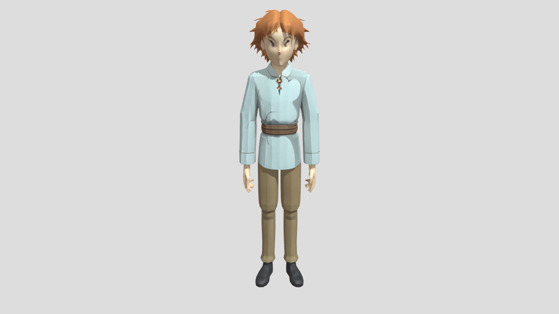 Animated young male standing upright - 3D model by RoC666 [1bc1ada ...