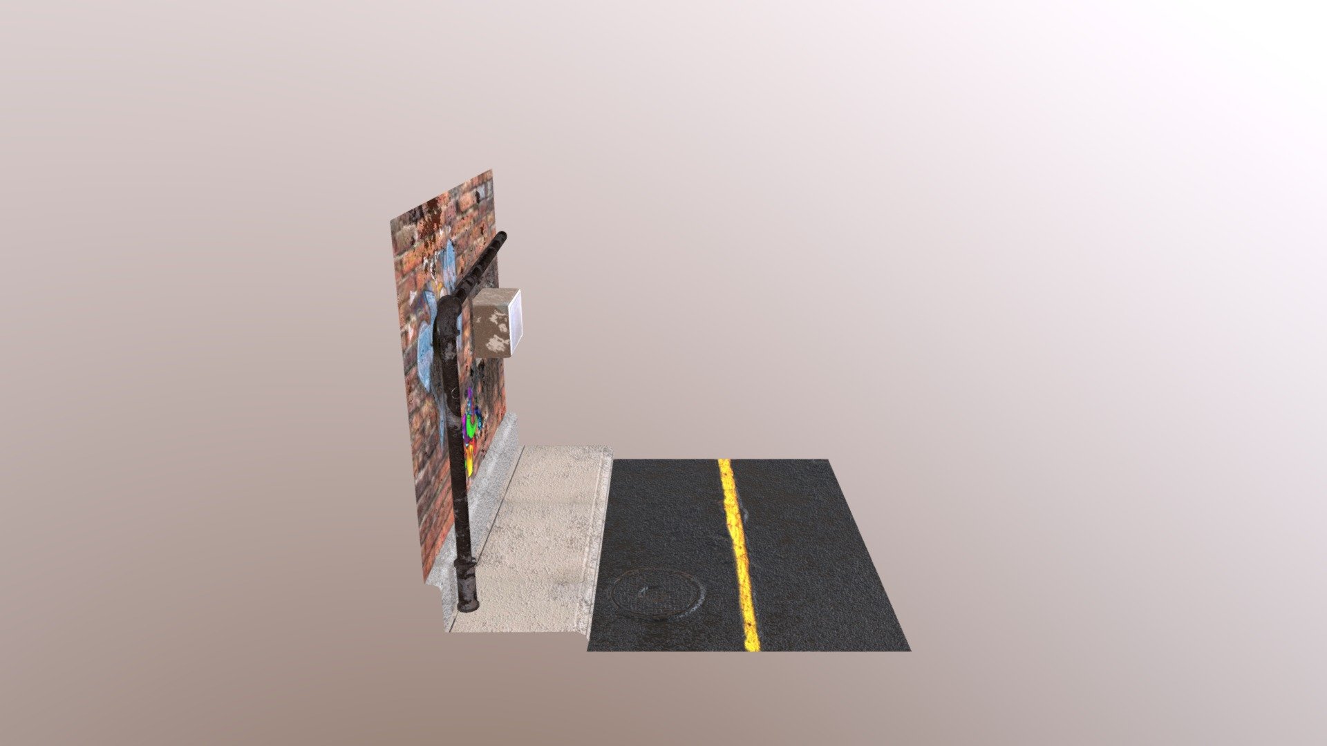Alley - 3D model by alanjr418 [1bc1d27] - Sketchfab