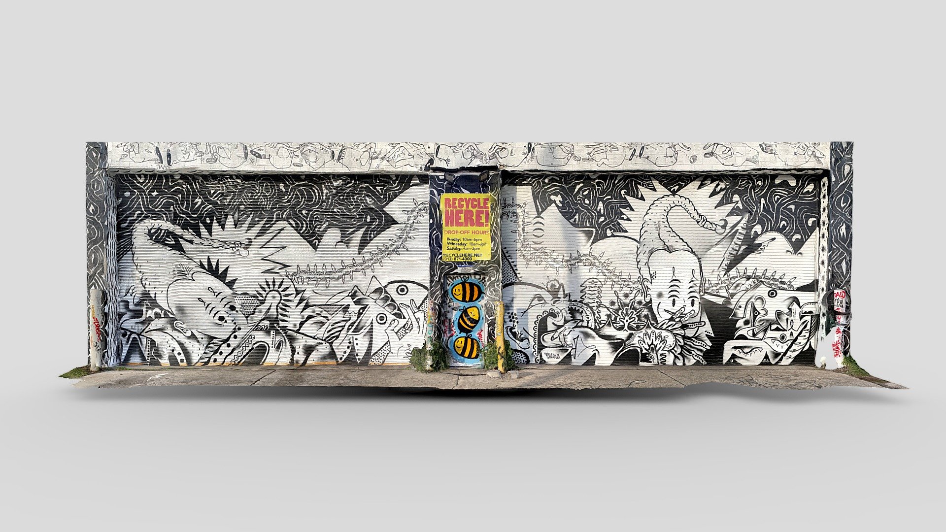 Day 130: Detroit Recycling Mural - Download Free 3D model by alexdelker ...