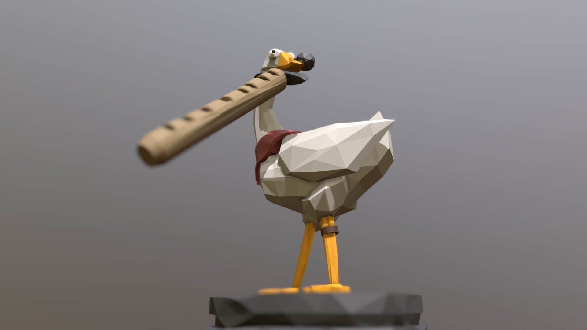 Sir Goose, Bread Stick of the north - Download Free 3D model by ...