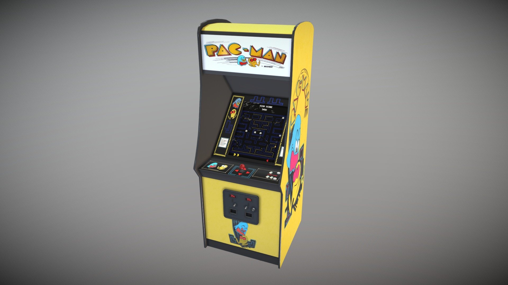 Pacman Arcade - 3D model by Stichting Consortium Beroepsonderwijs ...