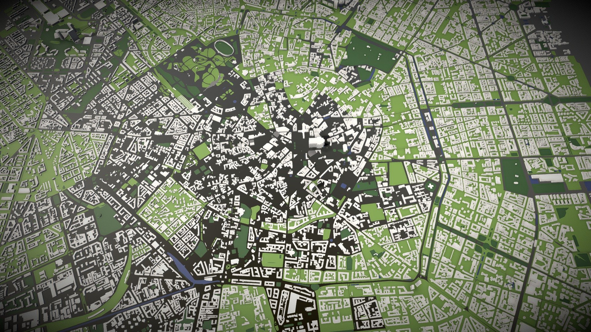 Milan Italy - city and mass buildings - Buy Royalty Free 3D model by ...