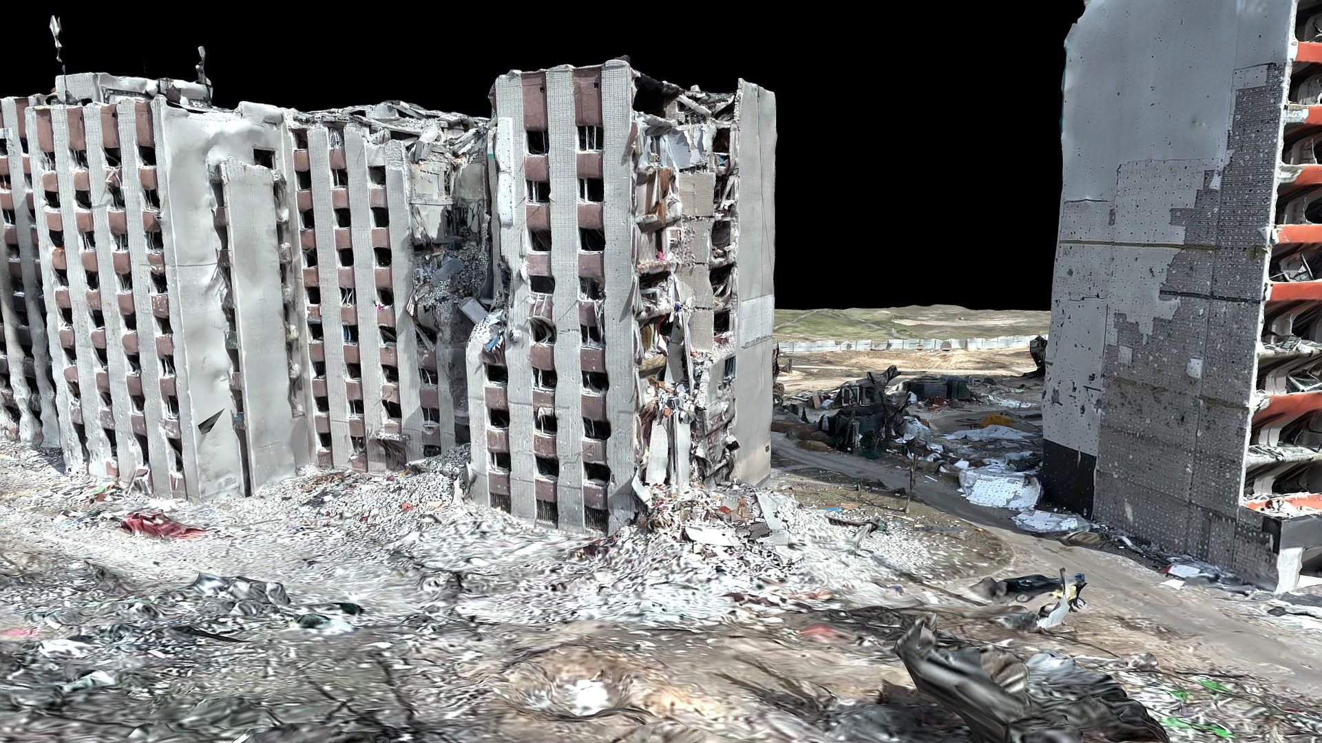 Destructed Buildings, Chernihiv Ukraine - 3D model by LibanCiel ...