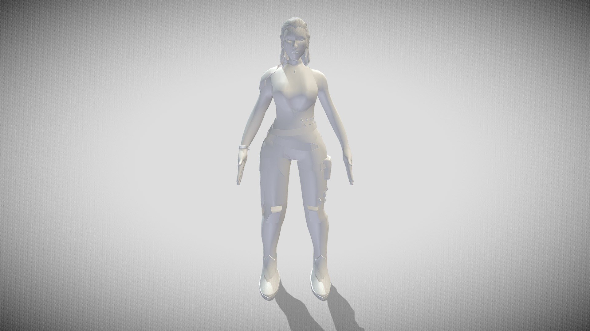 3D Character Modelling Without Texture - 3D model by Josephine (@jyrh ...