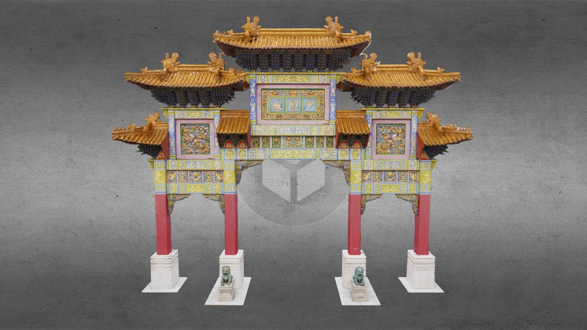 Chinatown Gate in Liverpool, UK - Download Free 3D model by nari4D ...
