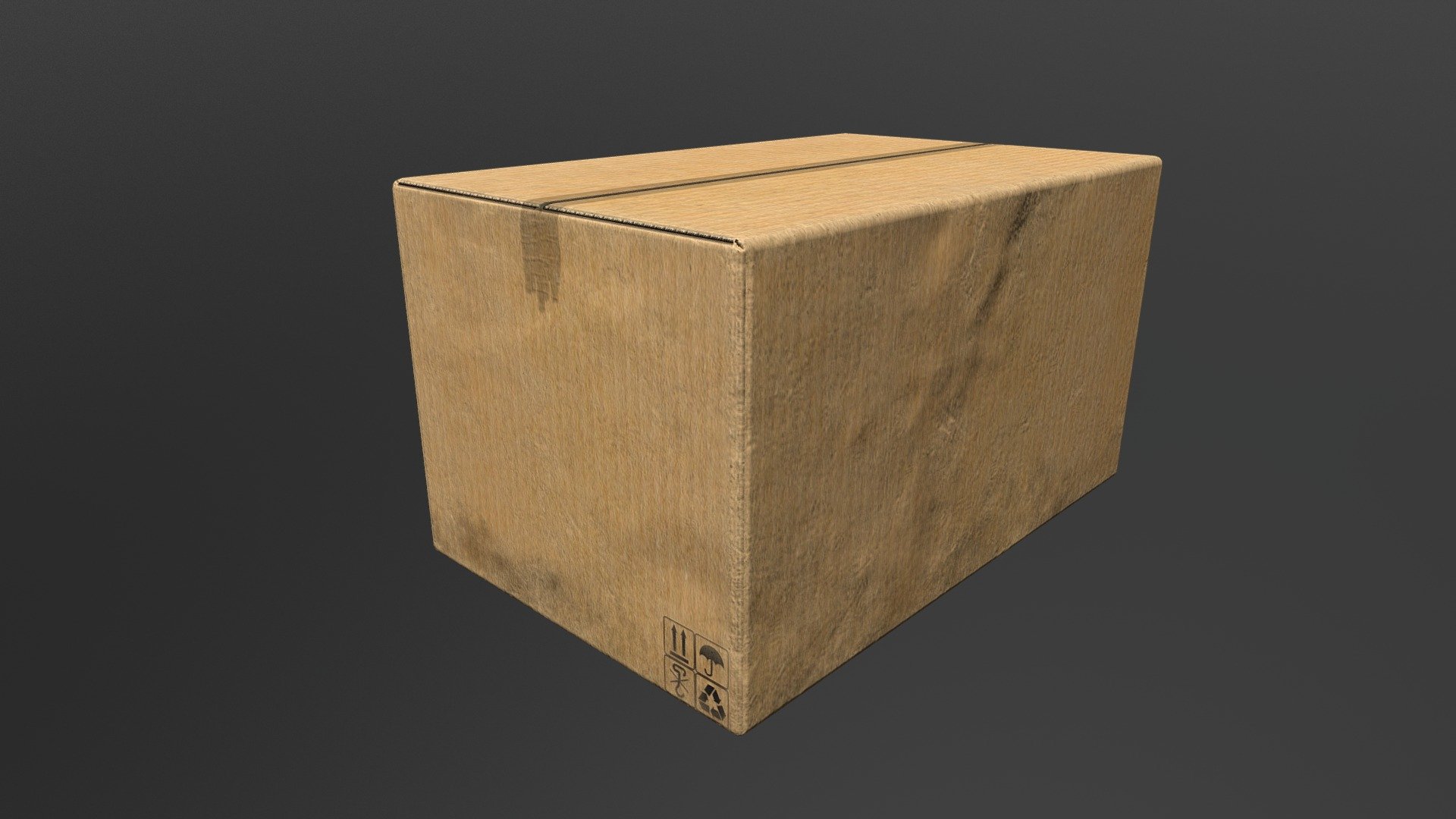 Cardboard-box - Download Free 3D model by Daniyal Malik (@daniyalmalik ...