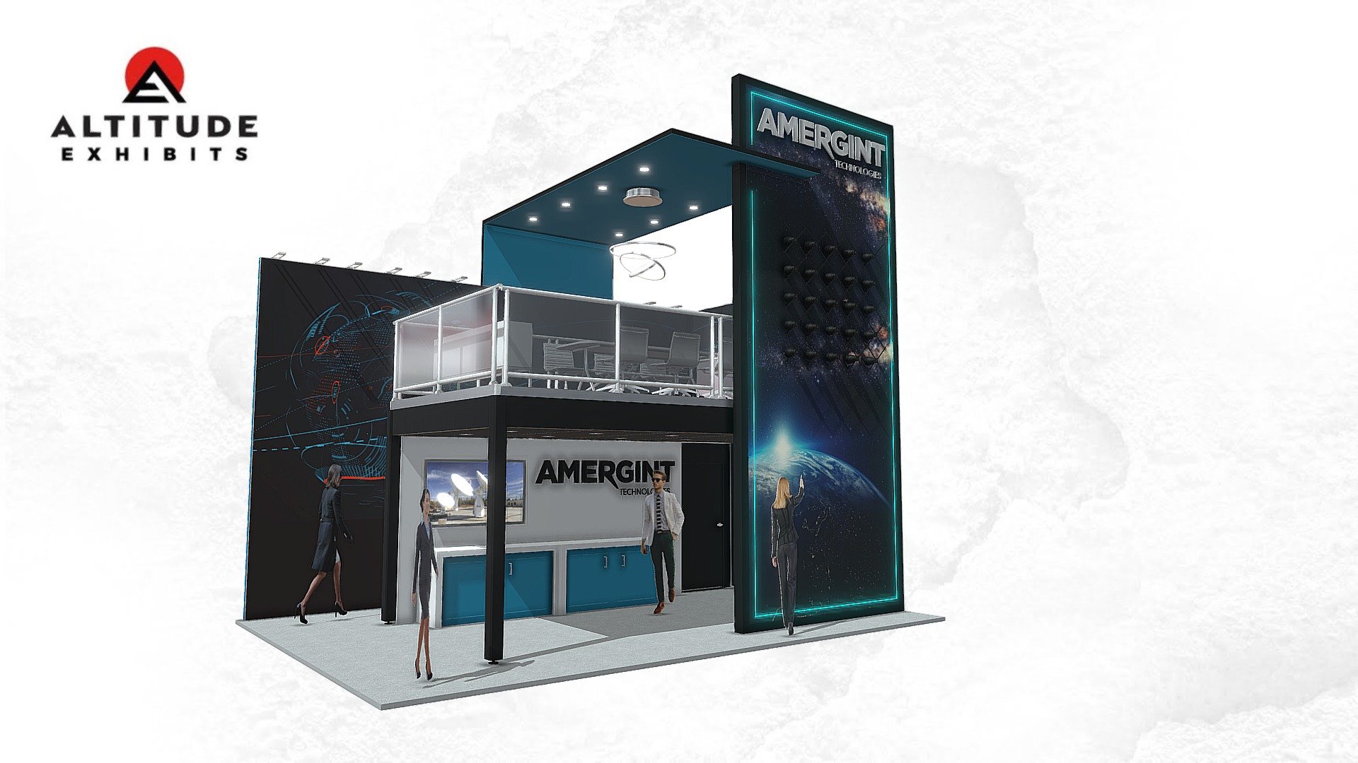 Amergint 18 x 25 SpaceSymposium Rails - 3D model by Altitude Exhibits ...