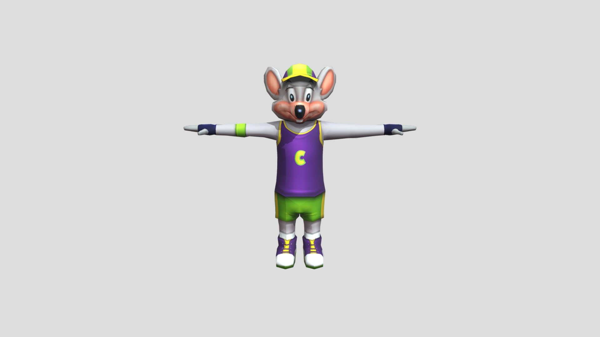 Wii - Chuck E Cheeses Sports Games - Chuck Tenni - Download Free 3D ...
