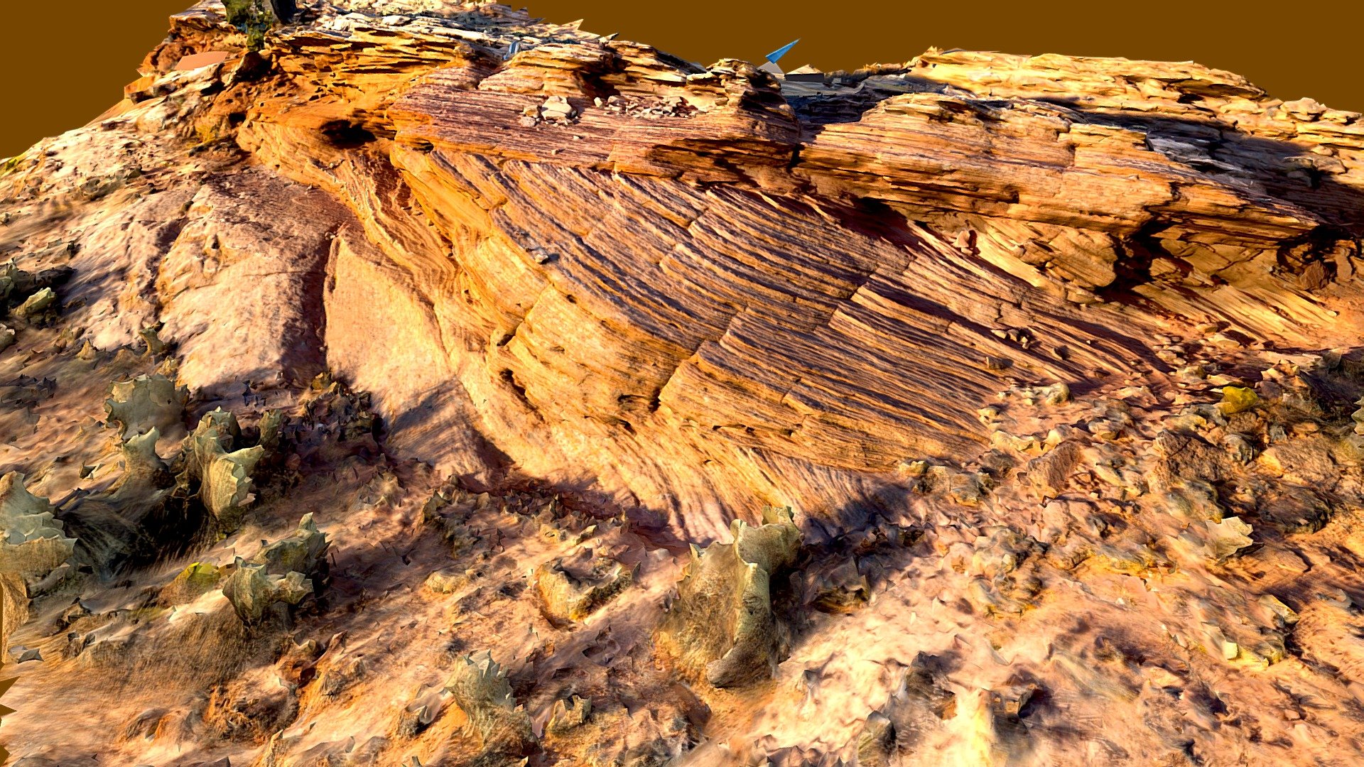 Striped Red Rock - 3D model by John Toeppen (@toeppen) [1bd0de7 ...