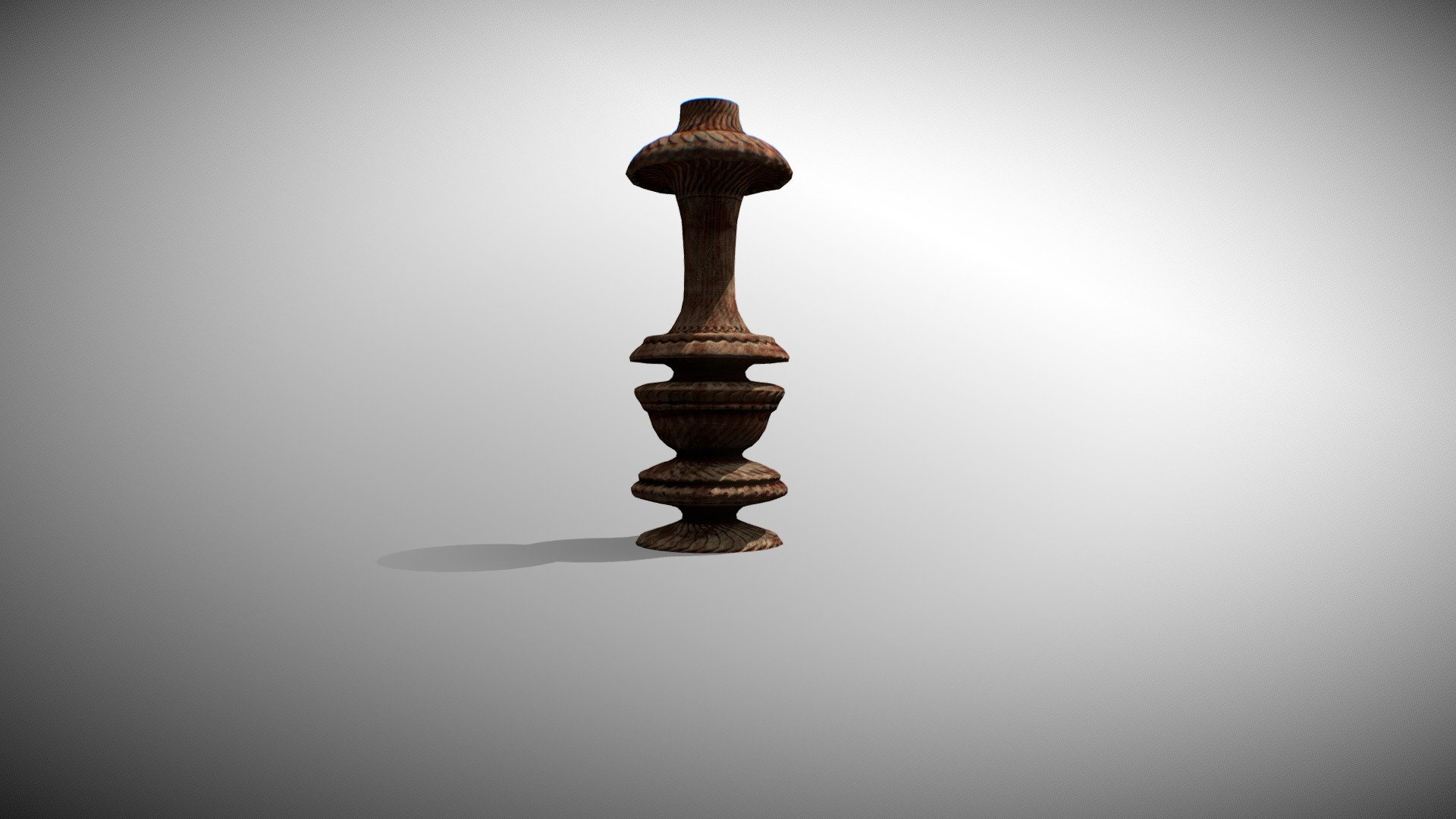 Small carved wood column - 3D model by Bukyja [1bd117e] - Sketchfab