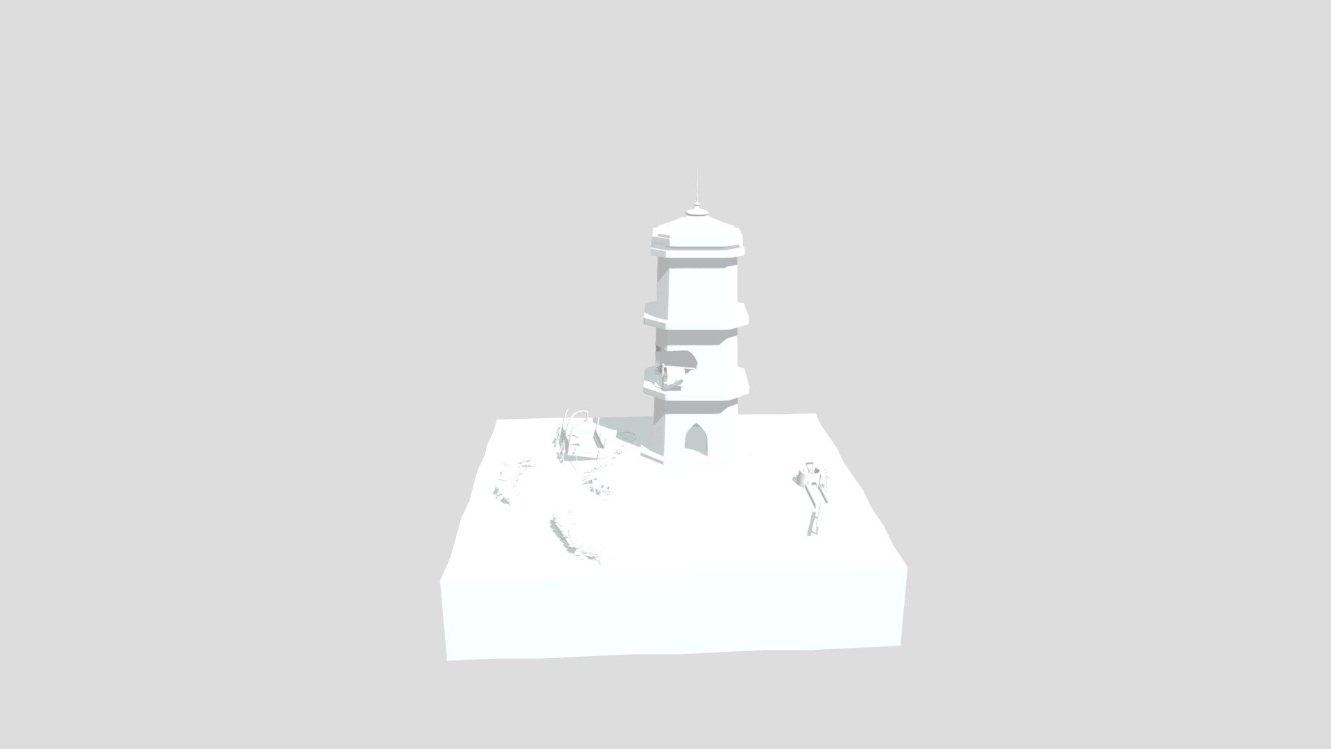 Desert Tower - 3D model by Treanteater [1bd3853] - Sketchfab