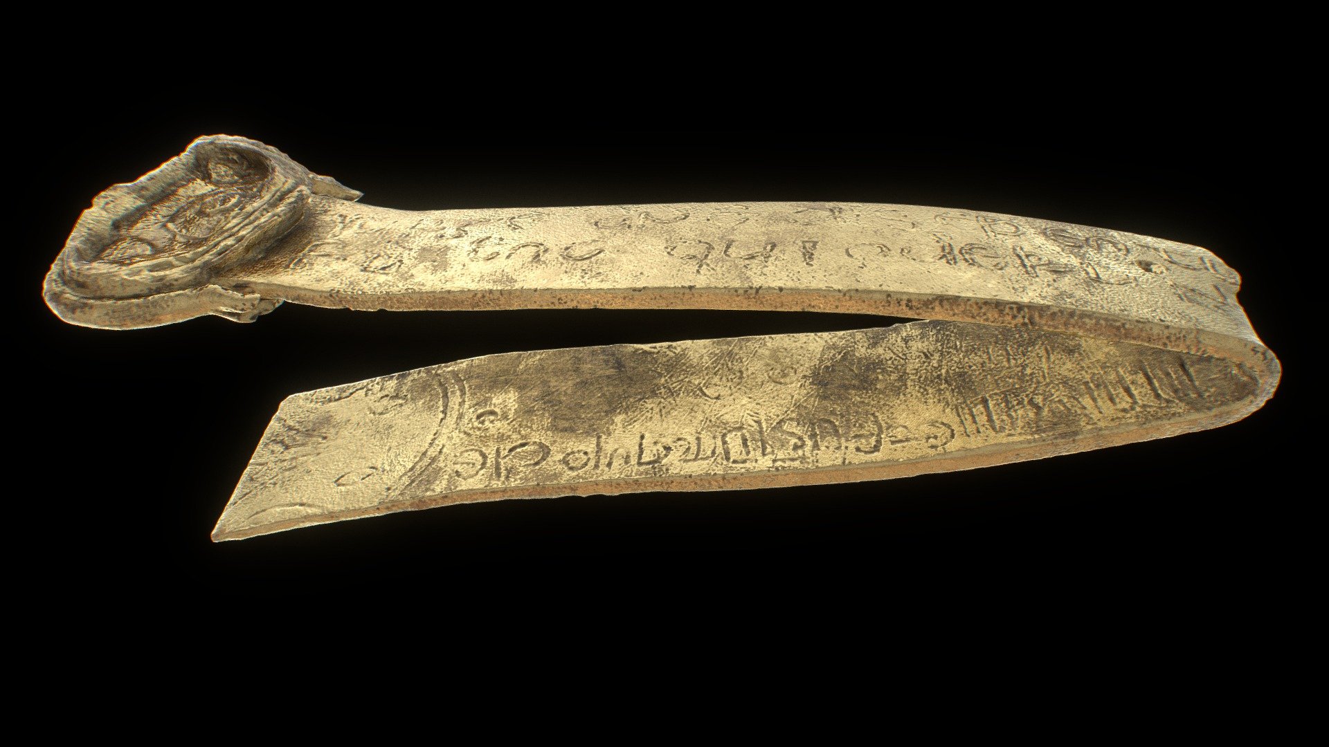 Staffordshire Hoard Inscribed Strip_540 - 3D model by Jan Korenko ...