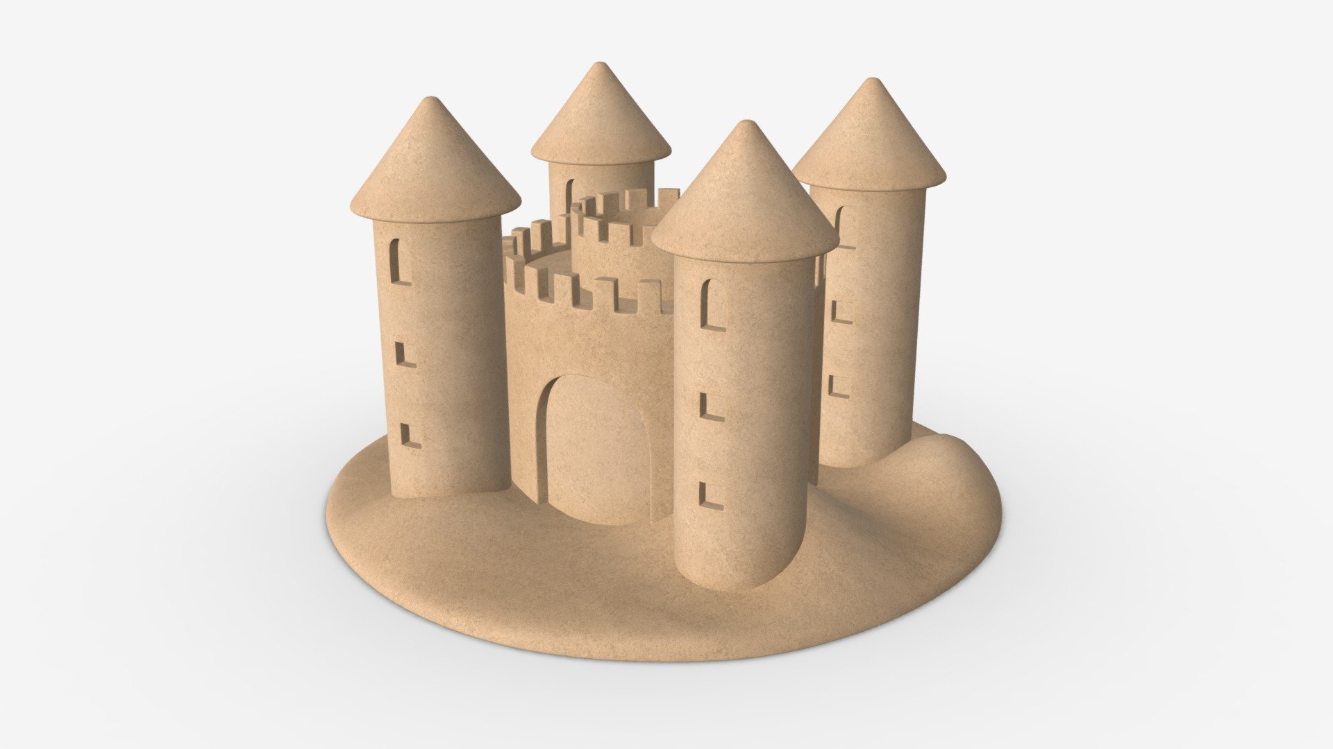 Sand castle 05 - Buy Royalty Free 3D model by HQ3DMOD (@AivisAstics ...