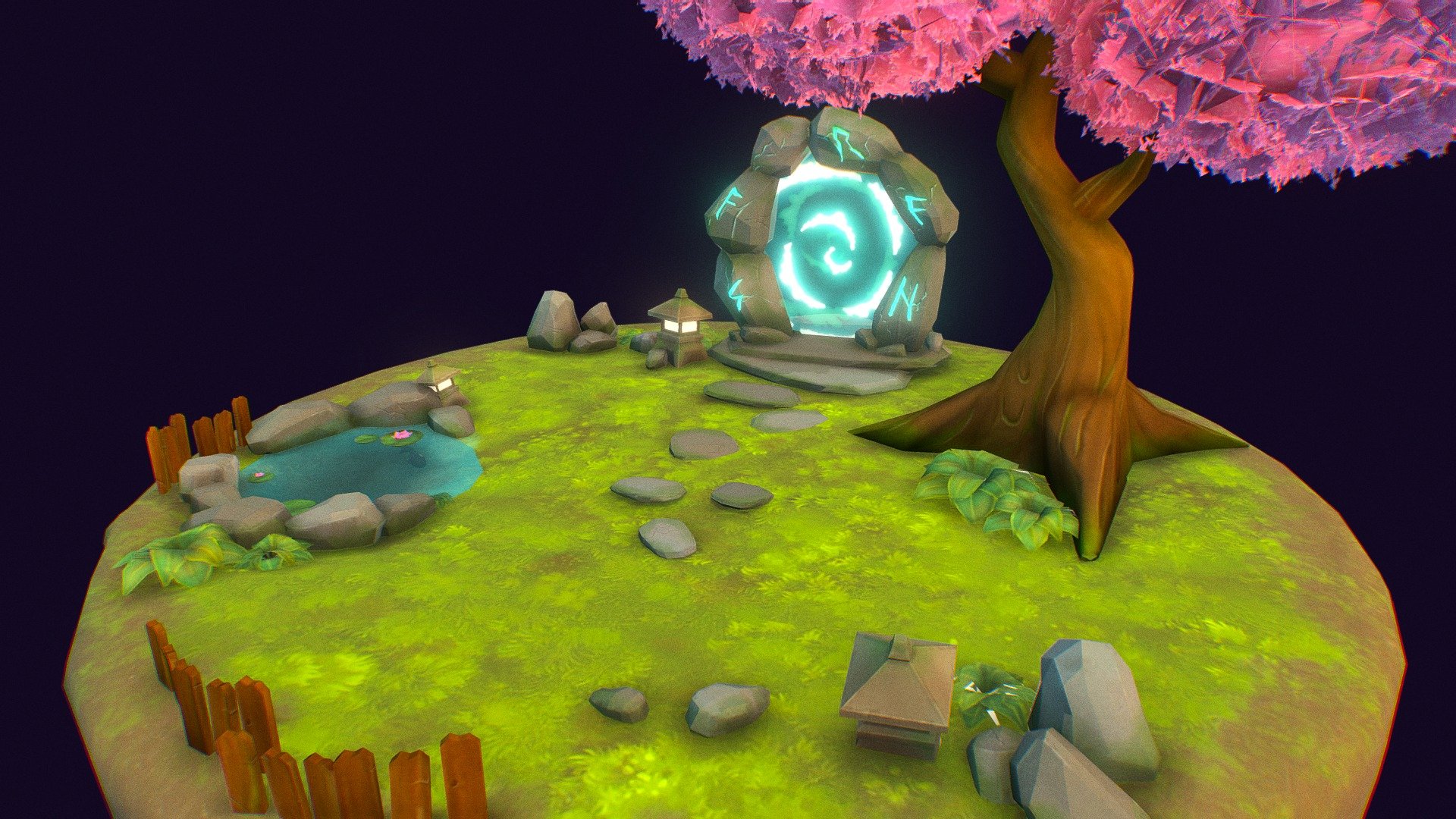 Interdimensional zen gallery space - Download Free 3D model by Foodbird ...