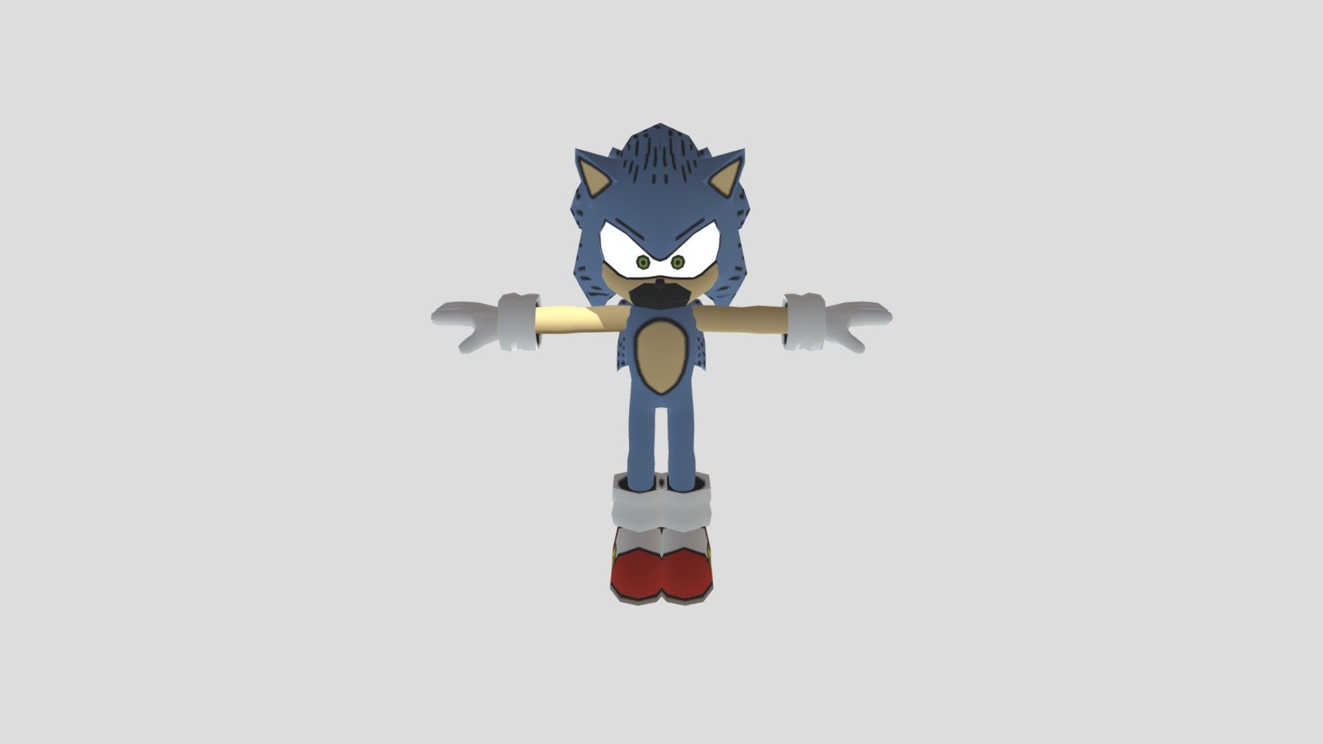 Sonic The Hedgehog - 3D model by viniciorelvas [1bd9f49] - Sketchfab