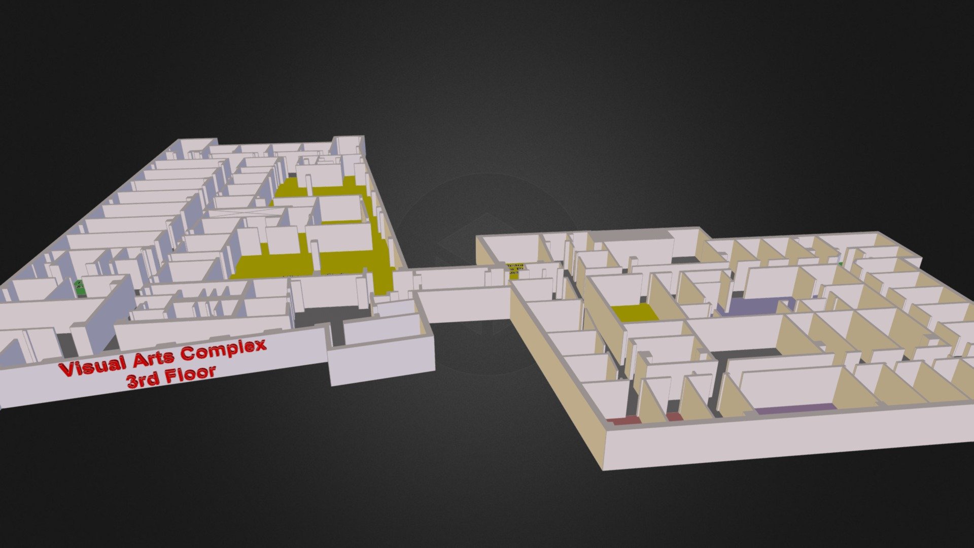 UC Boulder Visual Arts Complex 3rd Floor - 3D model by erhe4587 ...