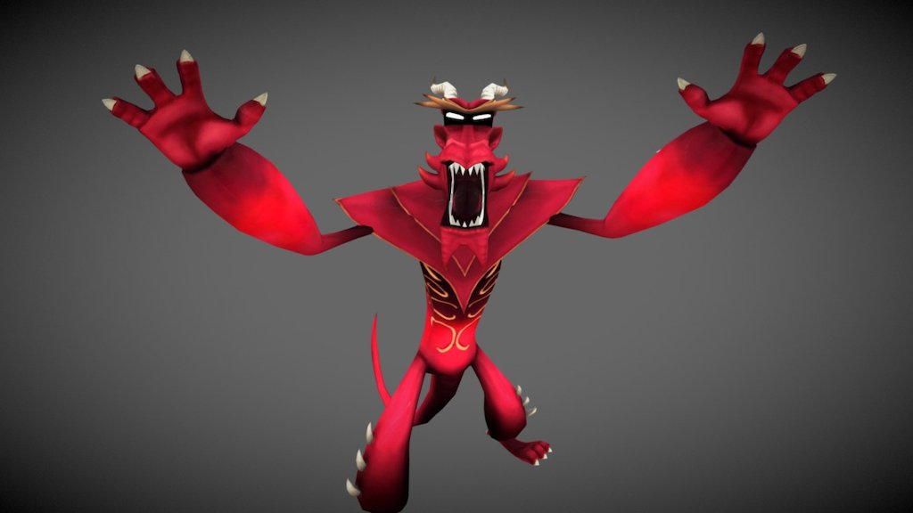Bare Knuckles - Dragon - 3D model by Argaman Creative (@argamancreative ...