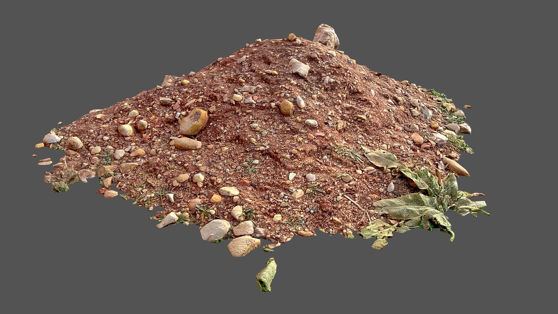 Photoscan Low-poly Earth Rubble soil pile - Buy Royalty Free 3D model ...