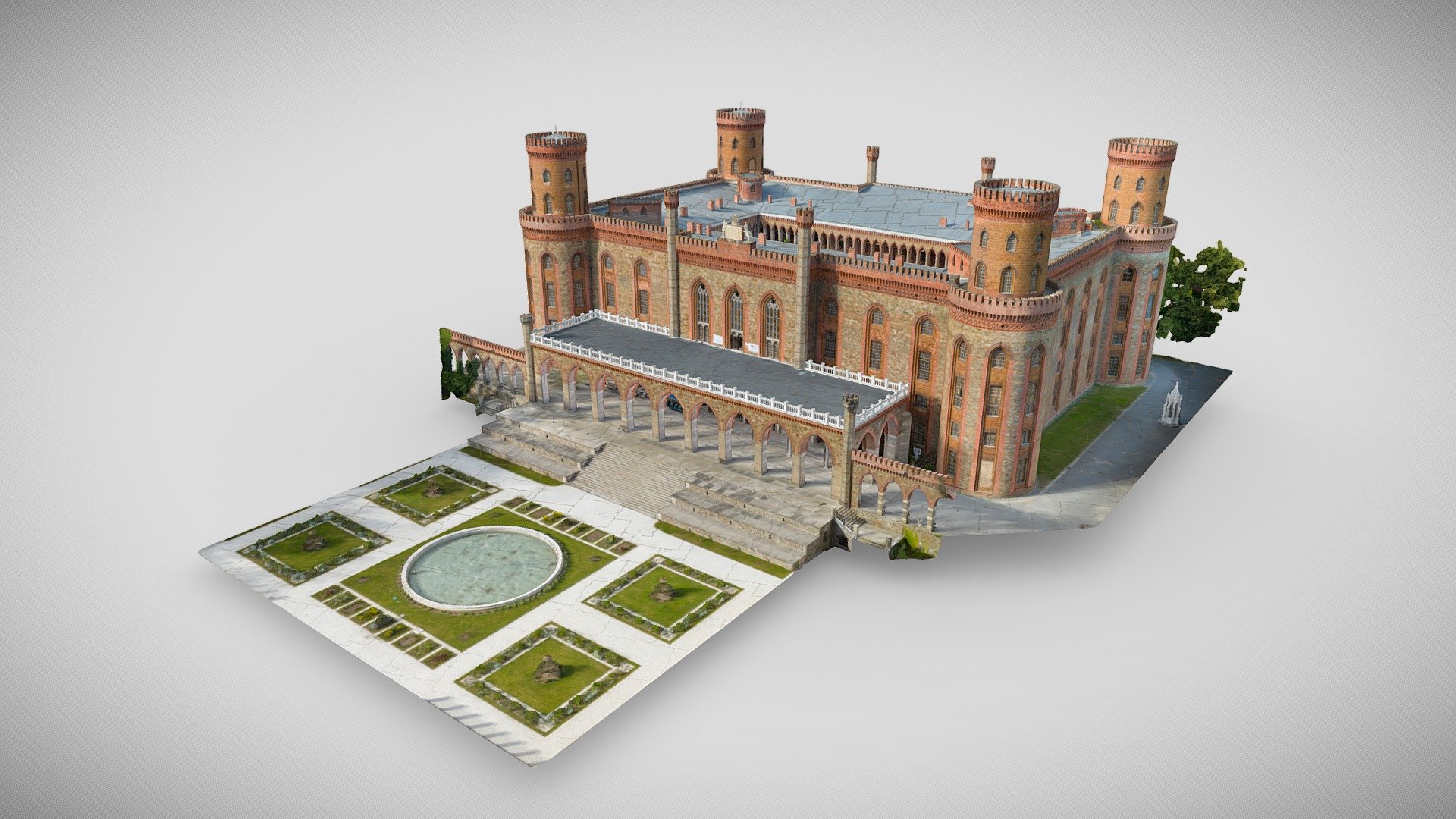 Pałac Marianny Orańskiej w Kamieńcu Ząbkowickim - 3D model by Atlas 3D (@atlas3d-polska ...