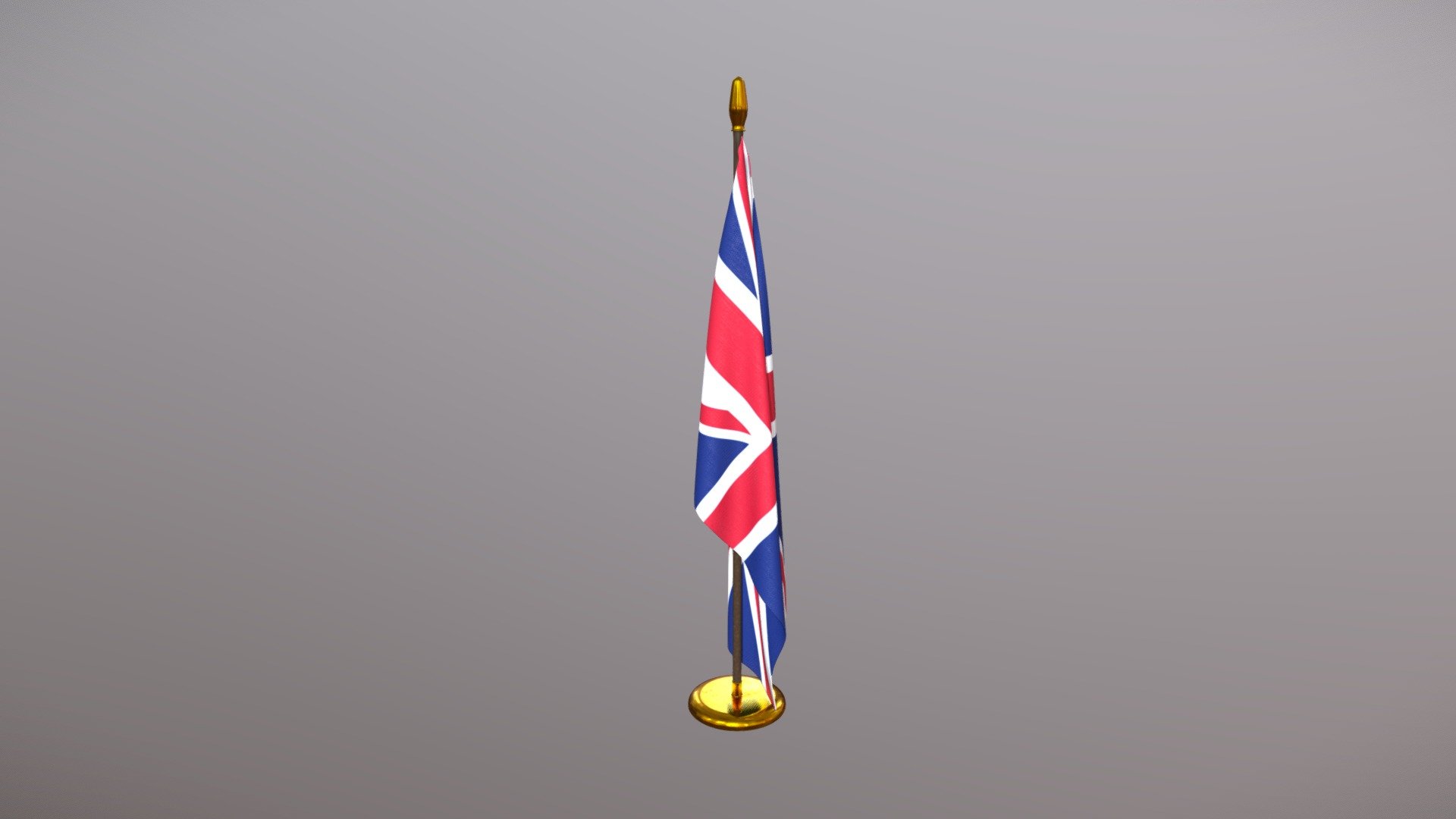Flag of the UK - Download Free 3D model by Wittybacon [1beeb34] - Sketchfab