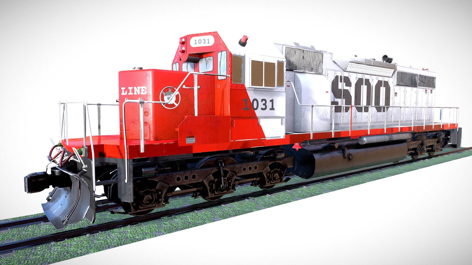 Locomotive Diesel/Electric EMD SD40-2 Realistic - Buy Royalty Free 3D ...