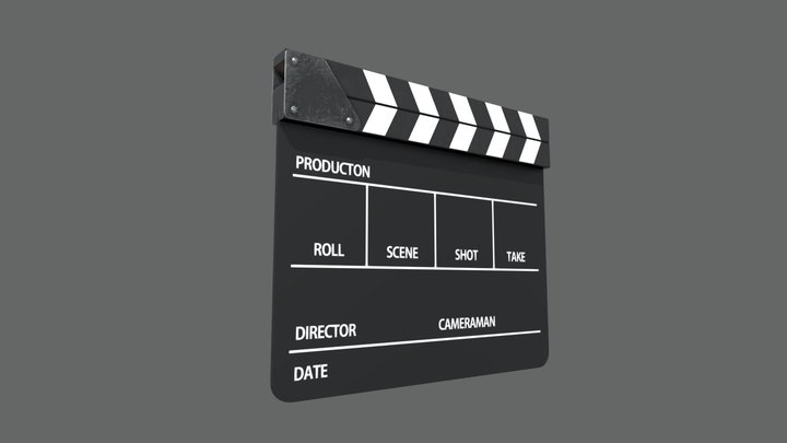Clapperboard 3D models - Sketchfab