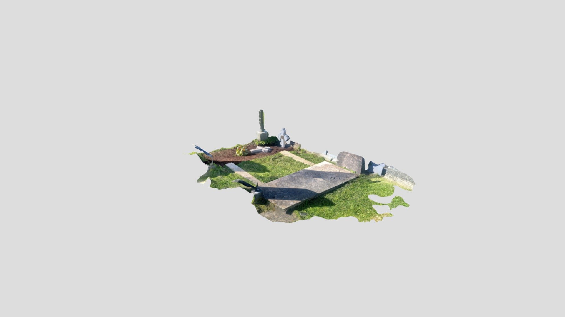 Conwal recumbent slab 2023 burial - Download Free 3D model by Eachtra ...