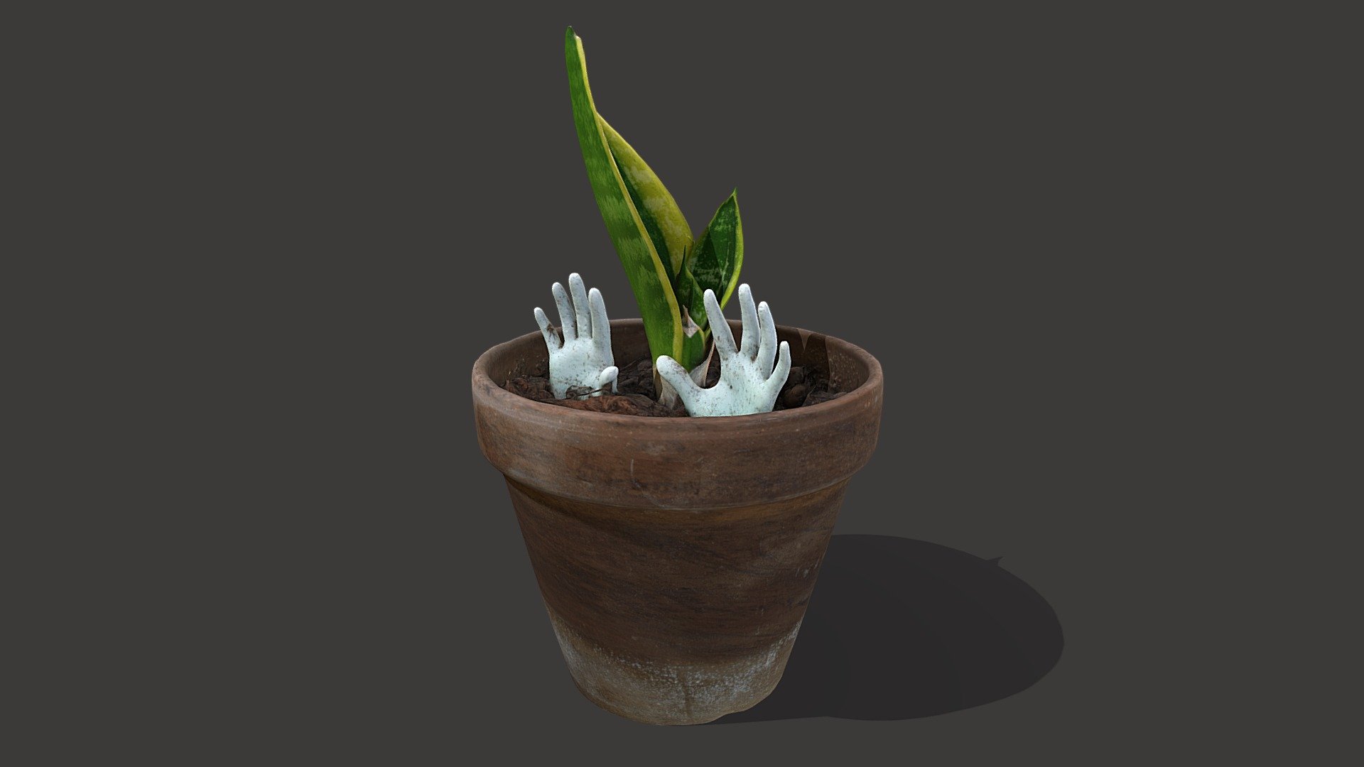Plant scan meets 3D-printed anatomy scan - Download Free 3D model by ...