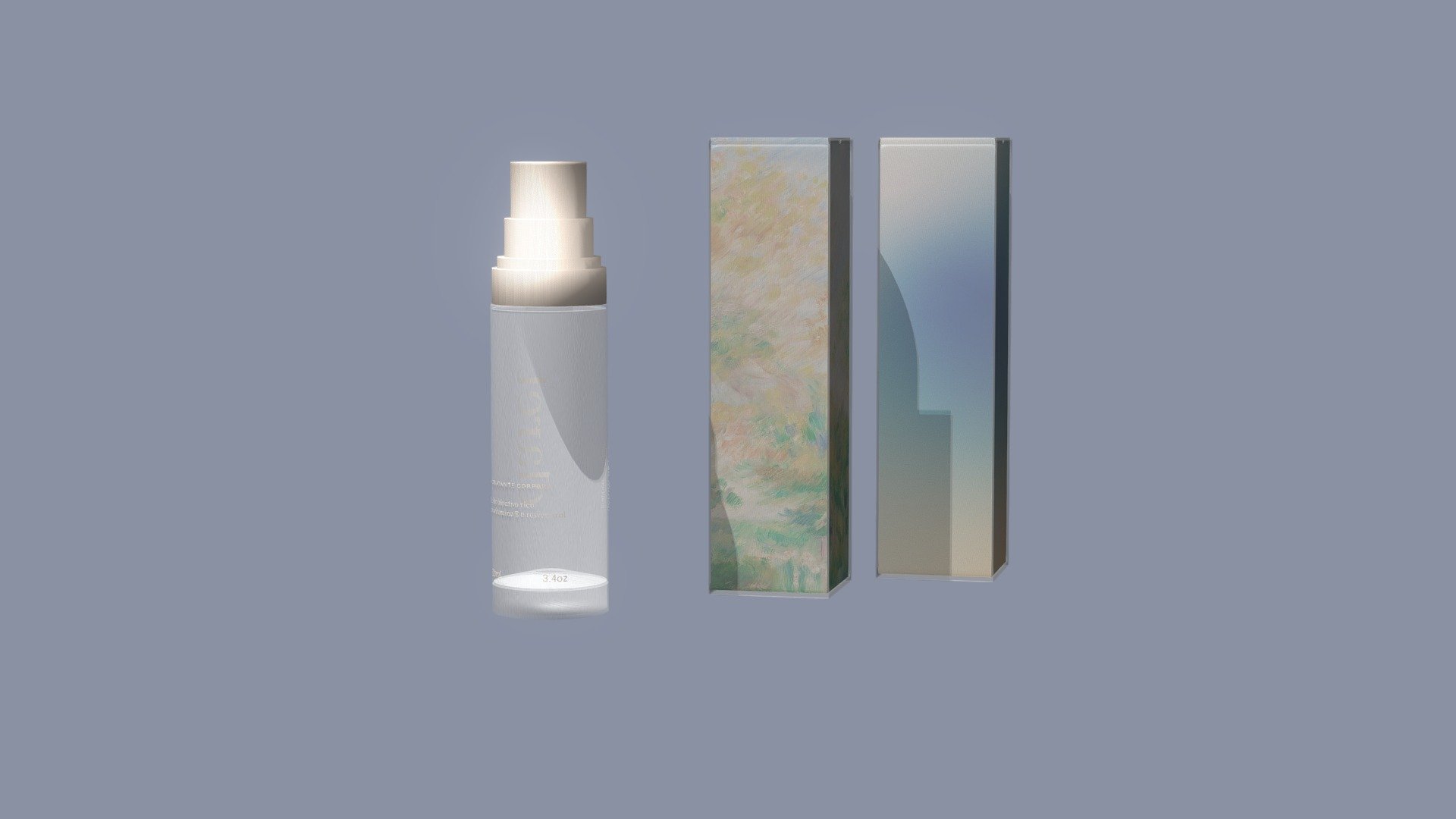 claret serum packaging - 3D model by estudioventana [1bf901d] - Sketchfab