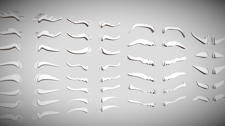 Eyebrows 3D models - Sketchfab