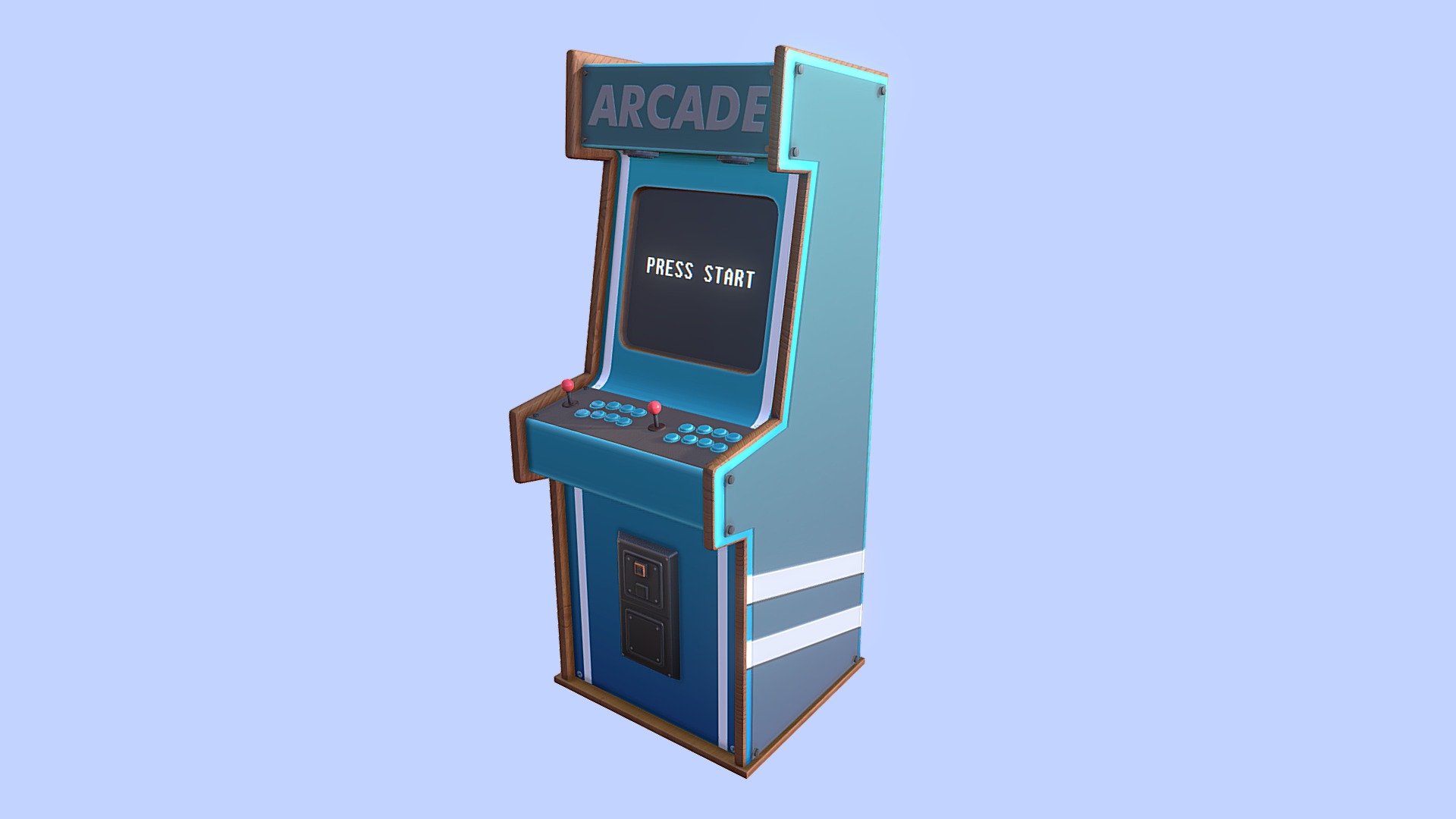 Arcade - Space Blue - 3D model by Babevid [1bf92d8] - Sketchfab