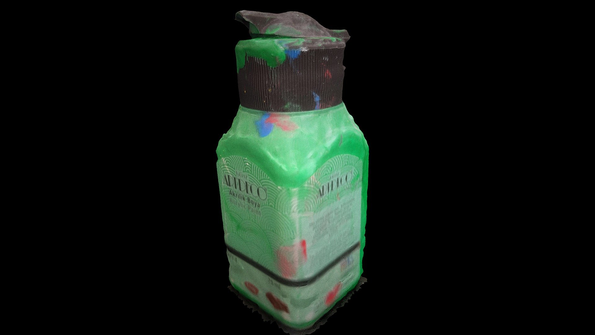Acrylic paint - Green (3D Scan) - Download Free 3D model by ...