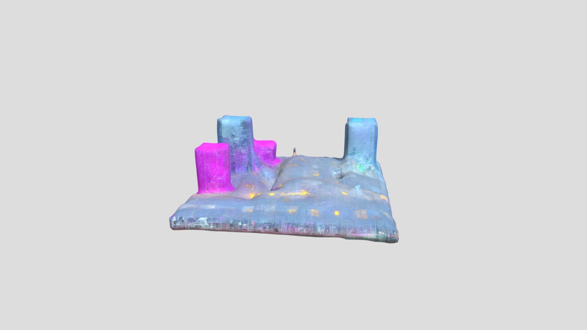 Polygon City - Download Free 3D model by Zohaibaf [1bfaac5] - Sketchfab