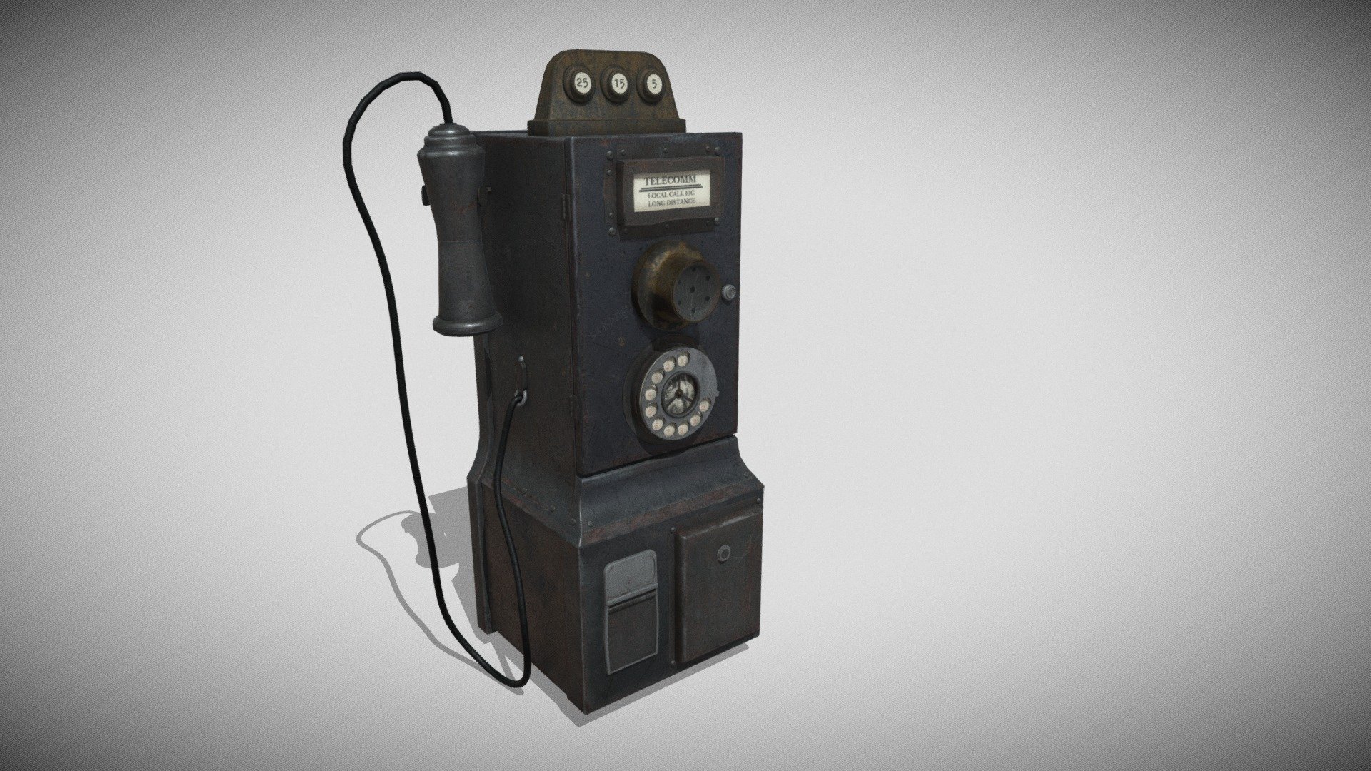 Old Payphone - 3D model by Najam.Ul.Haque [1bfd683] - Sketchfab