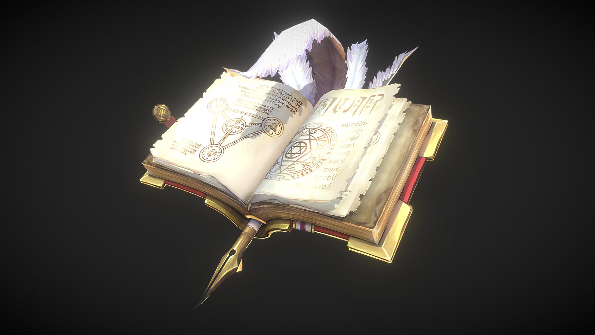 Flying Magic Book - 3D model by Tokyo Communication Arts College ...