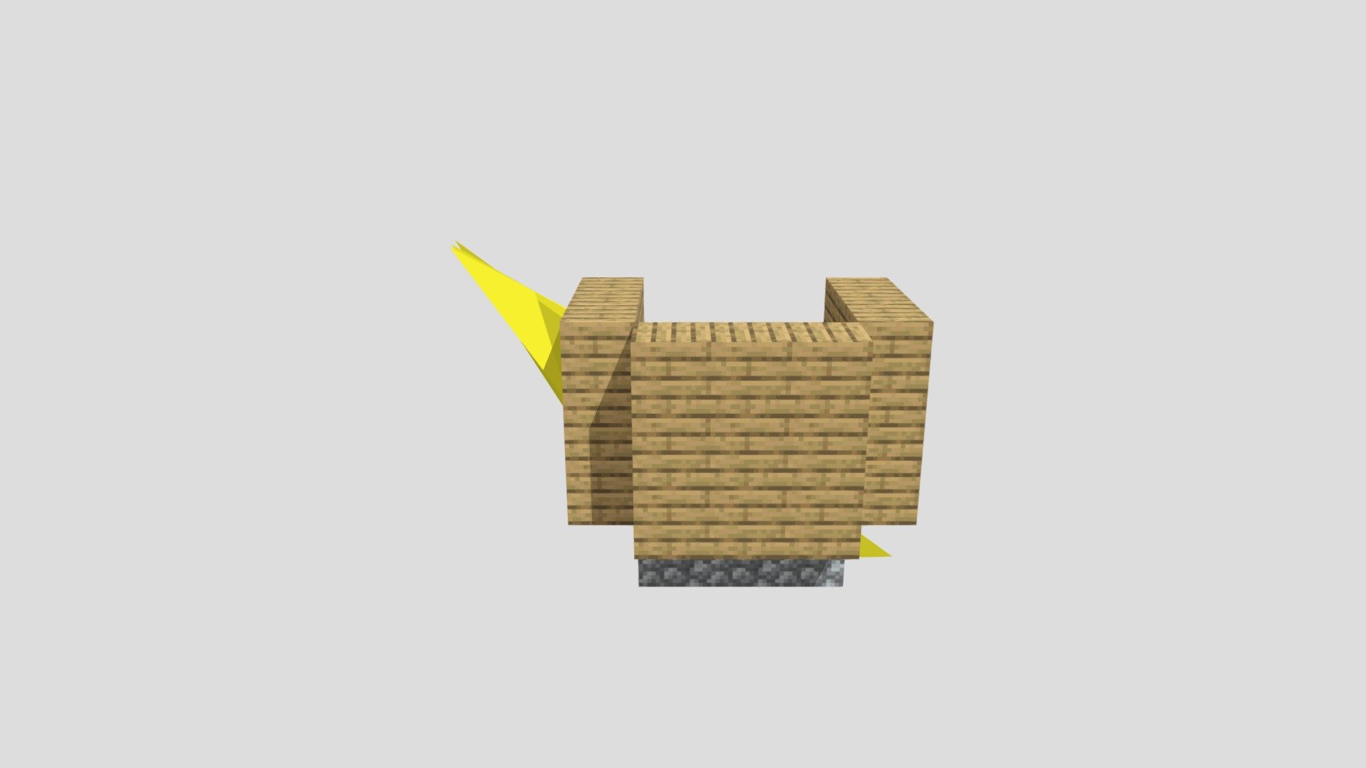 Minecraft House View - 3D model by MonkeyGamer126 [1bfde3c] - Sketchfab