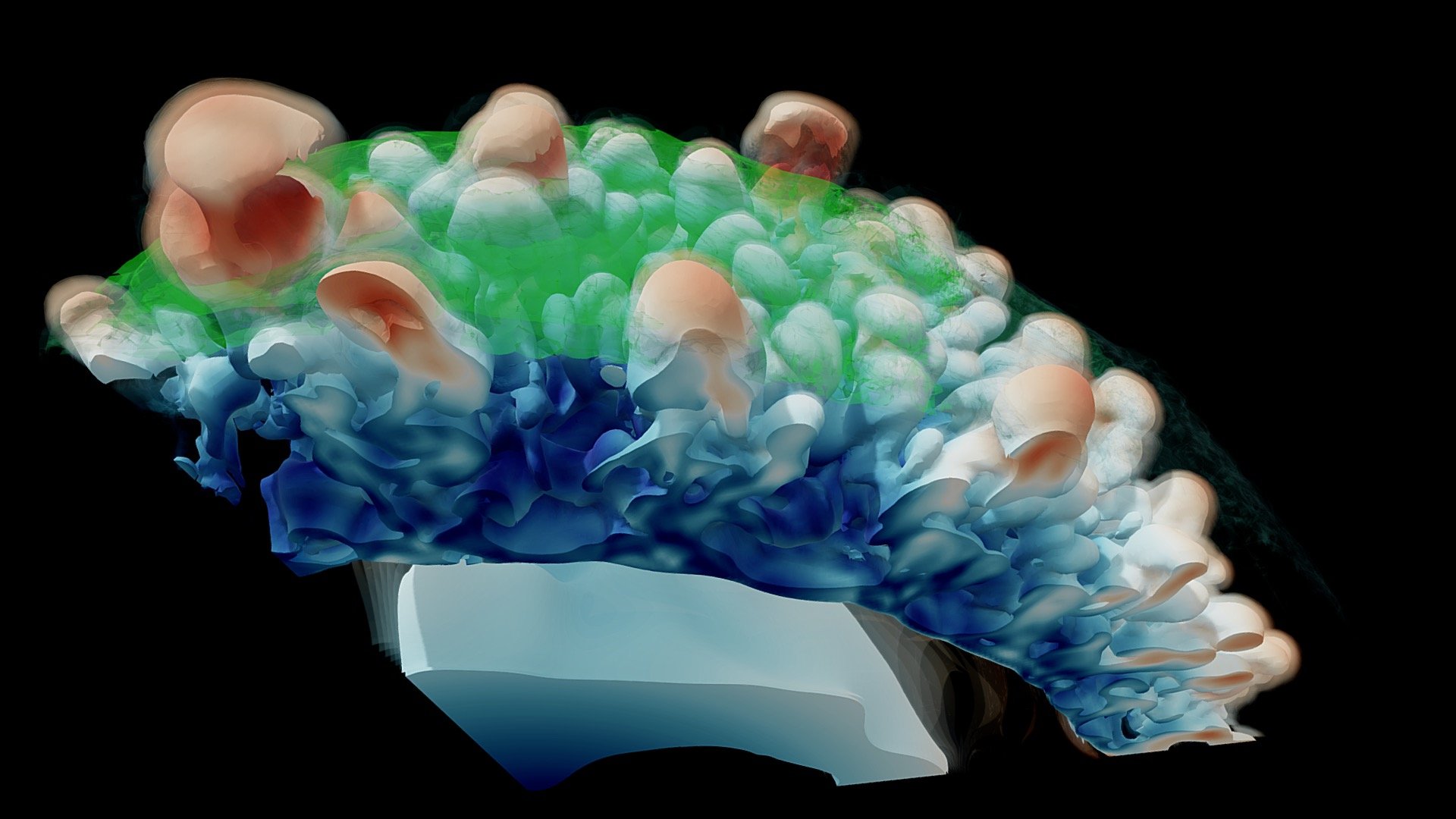 Mixing region in a supernova remnant - 3D model by Salvatore Orlando ...