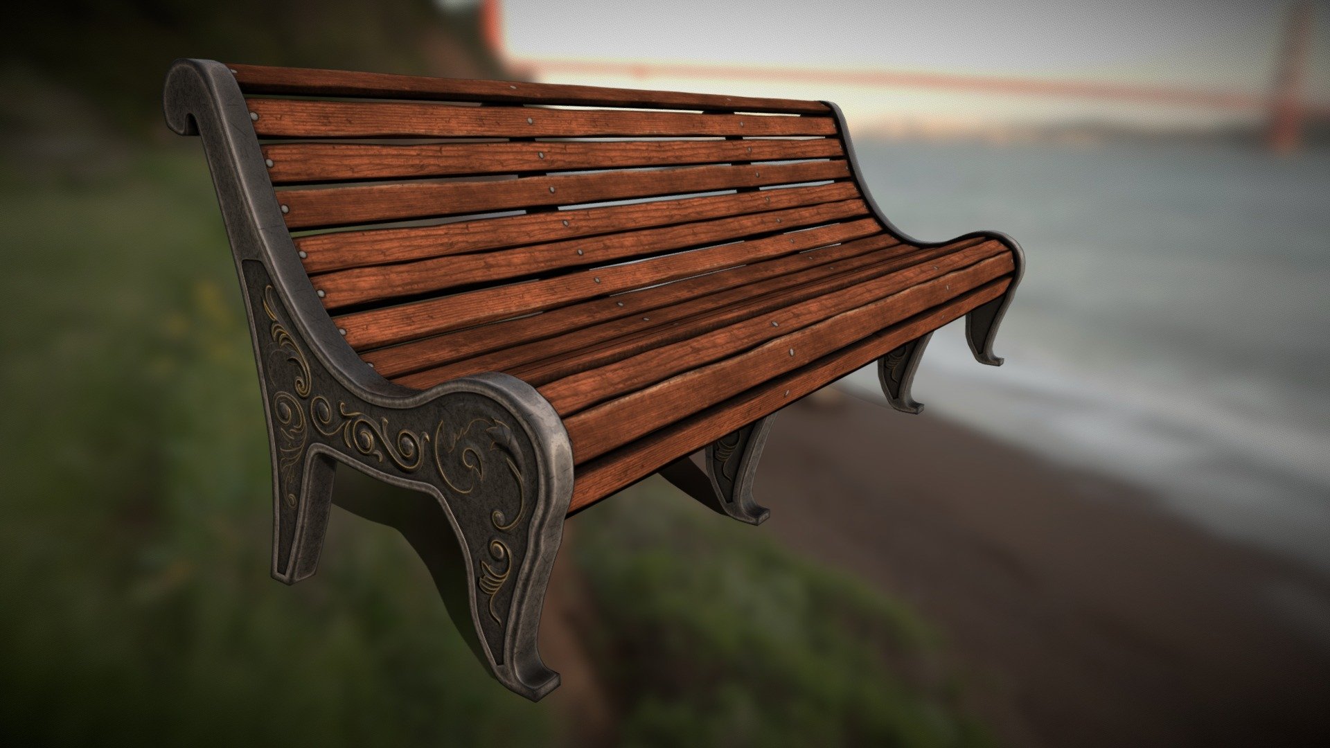 (Low) Bench #1 - Download Free 3D model by Sergey (@s.d) [1c00927 ...