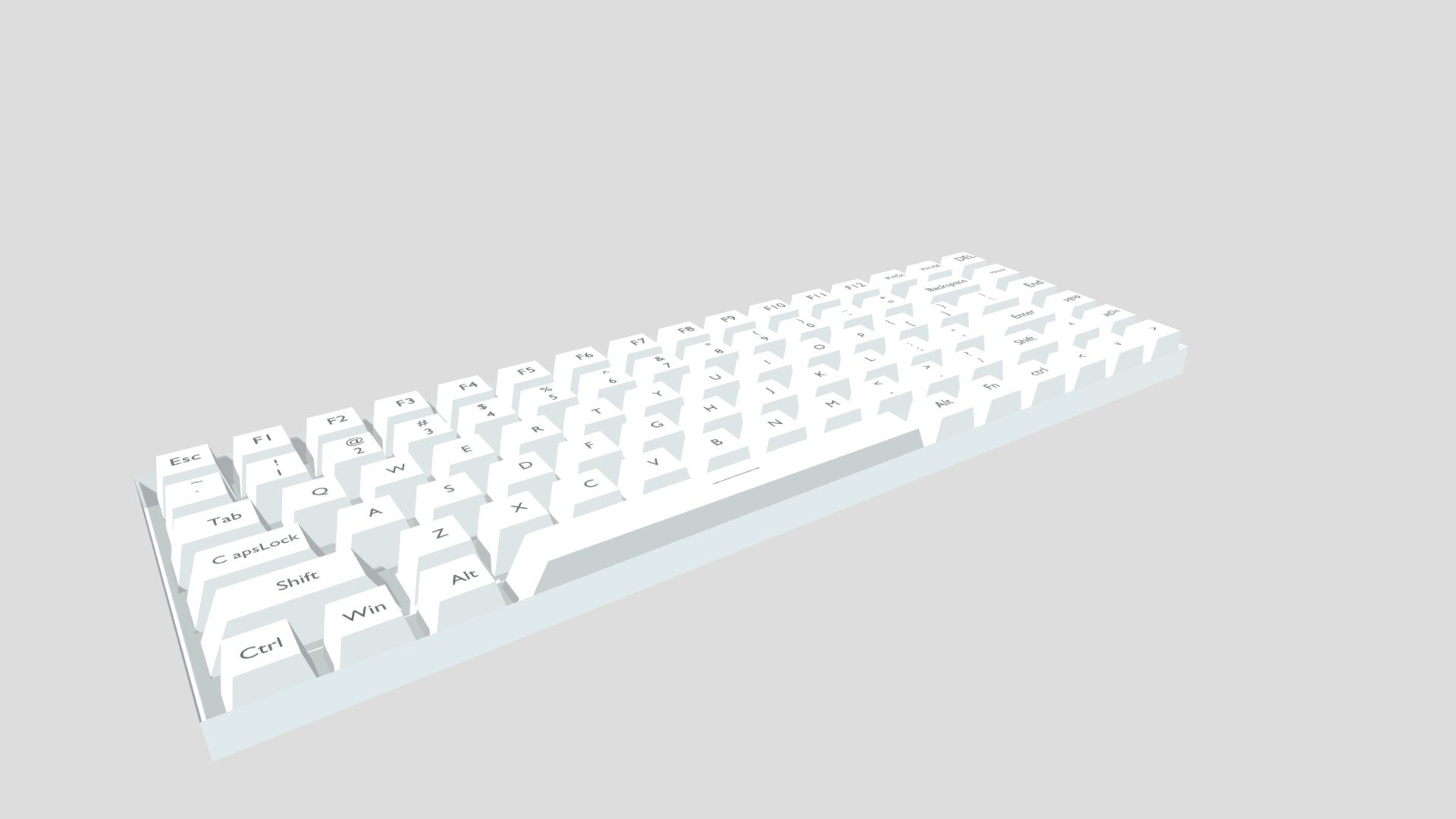 Gaming Keyboard - Download Free 3D model by ViholAniruddh [1c033ea ...