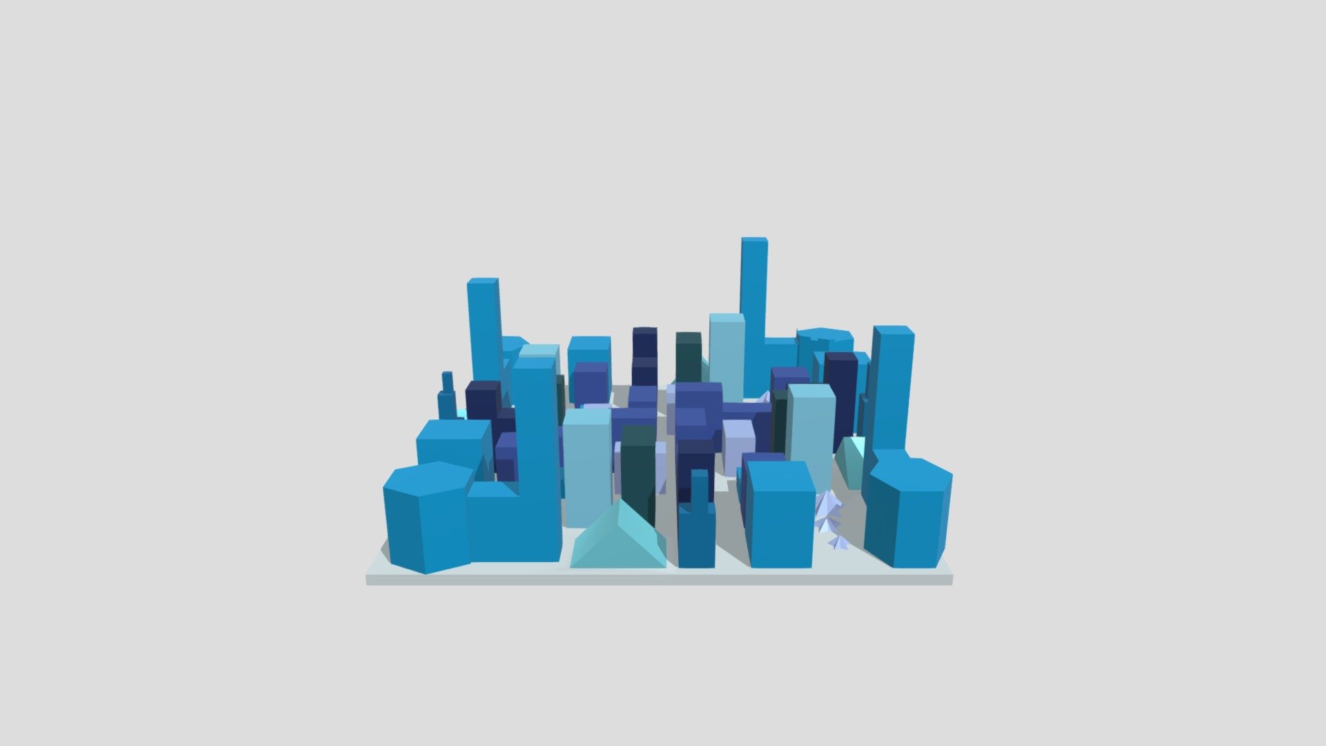 blue city (3) - 3D model by smendiola2023 [1c03695] - Sketchfab