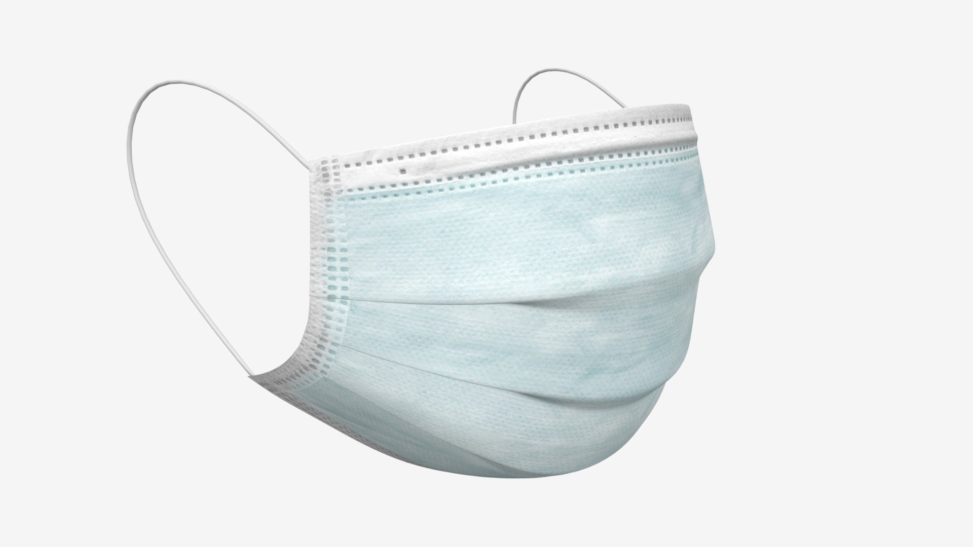Medical surgical mask on face - Buy Royalty Free 3D model by HQ3DMOD ...