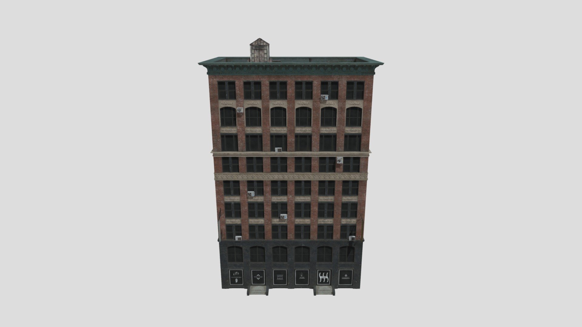Newark Detailed building - Download Free 3D model by hussnaingqureshi ...