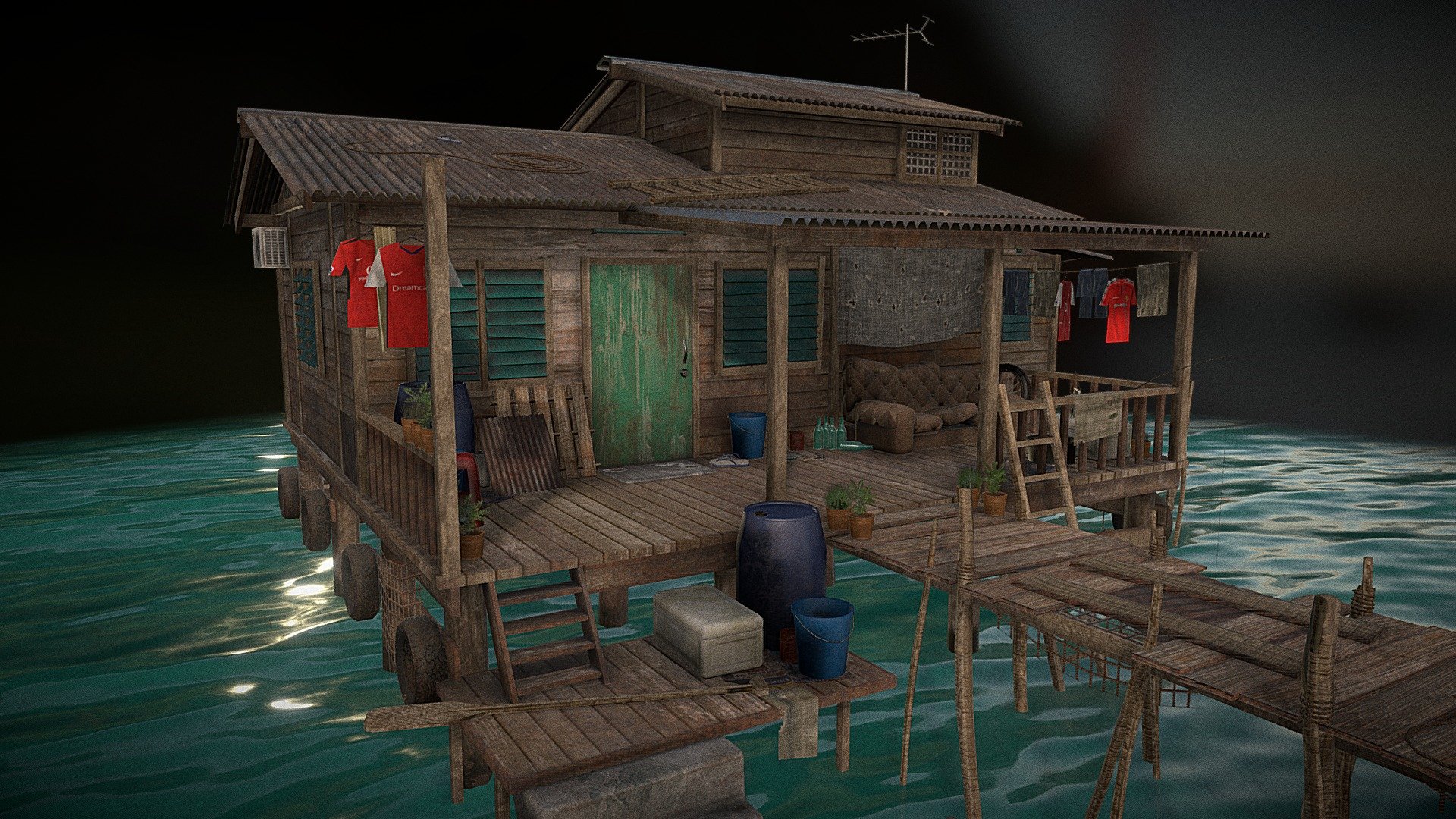 Sea Shack - Buy Royalty Free 3D model by AliasHasim [1c08424 ...